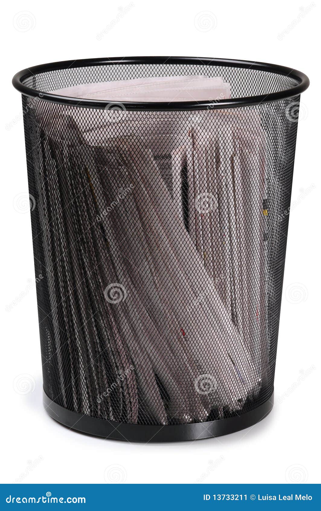 Trash can. Isolated stock image. Image of object, decorated - 13733211