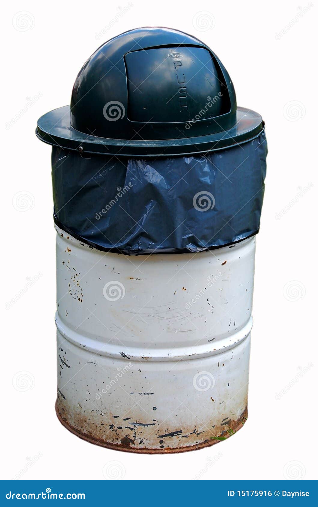 Trash can isolated stock photo. Image of garbage, receptacle - 15175916