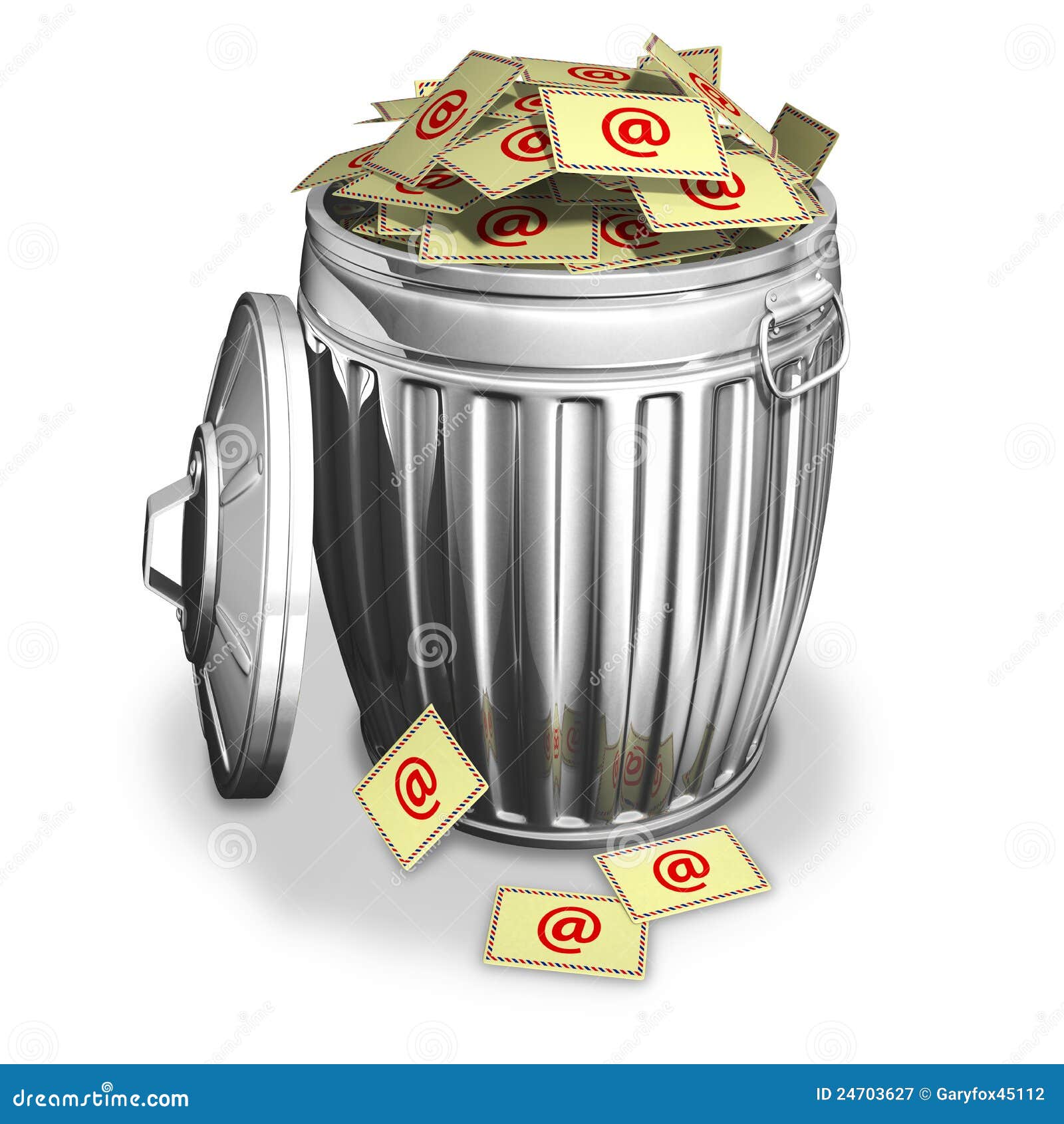 Trash can with letters stock illustration. Illustration of yellow ...