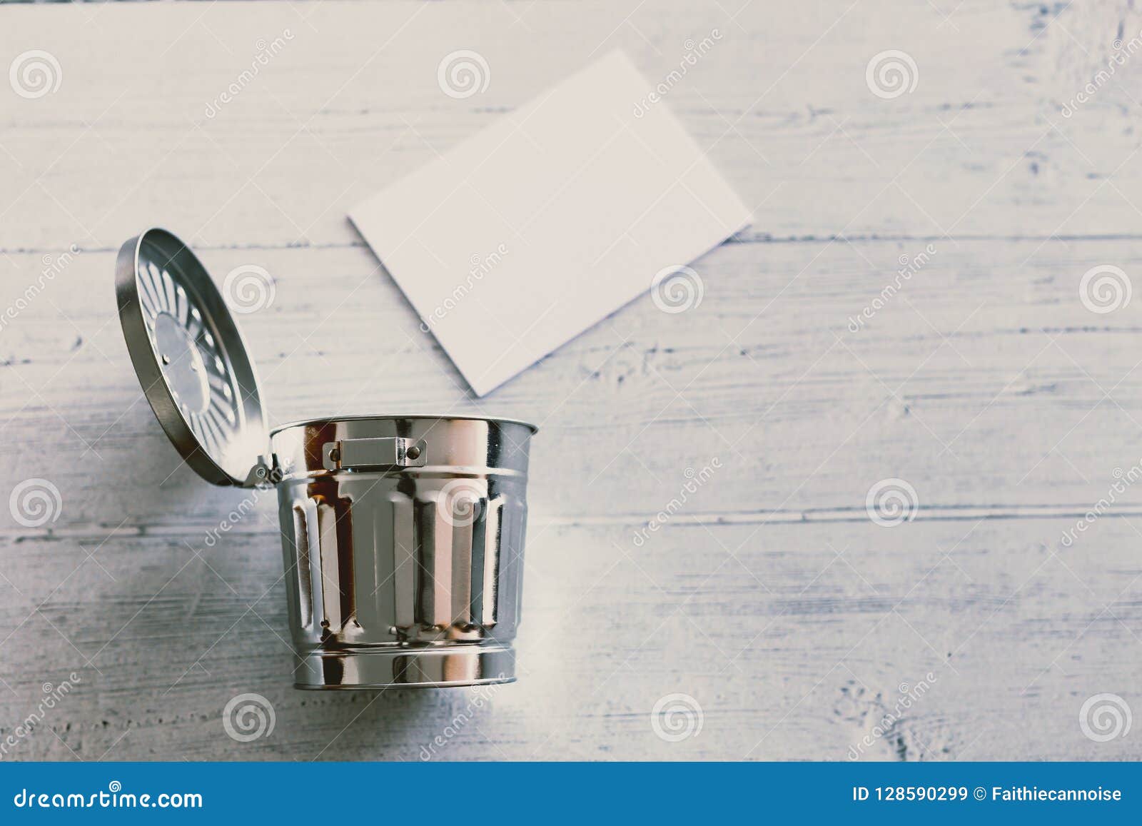 Trash Can with Paper Going into it Stock Image - Image of trash, online ...