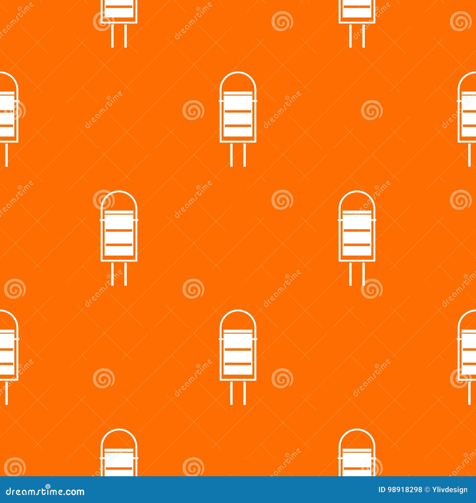 Trash can pattern seamless stock vector. Illustration of concept - 98918298