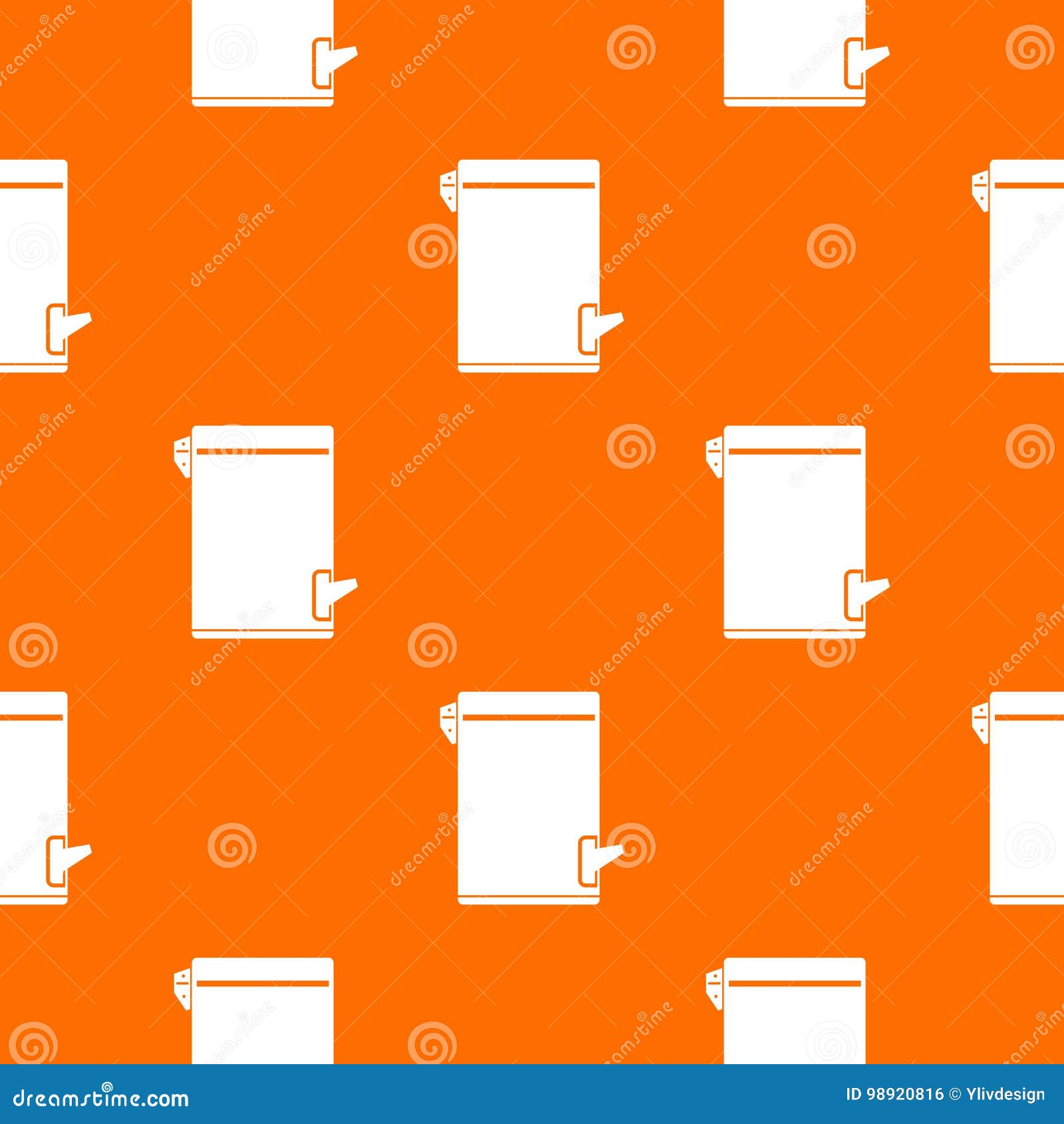 Trash can pattern seamless stock vector. Illustration of pollute - 98920816