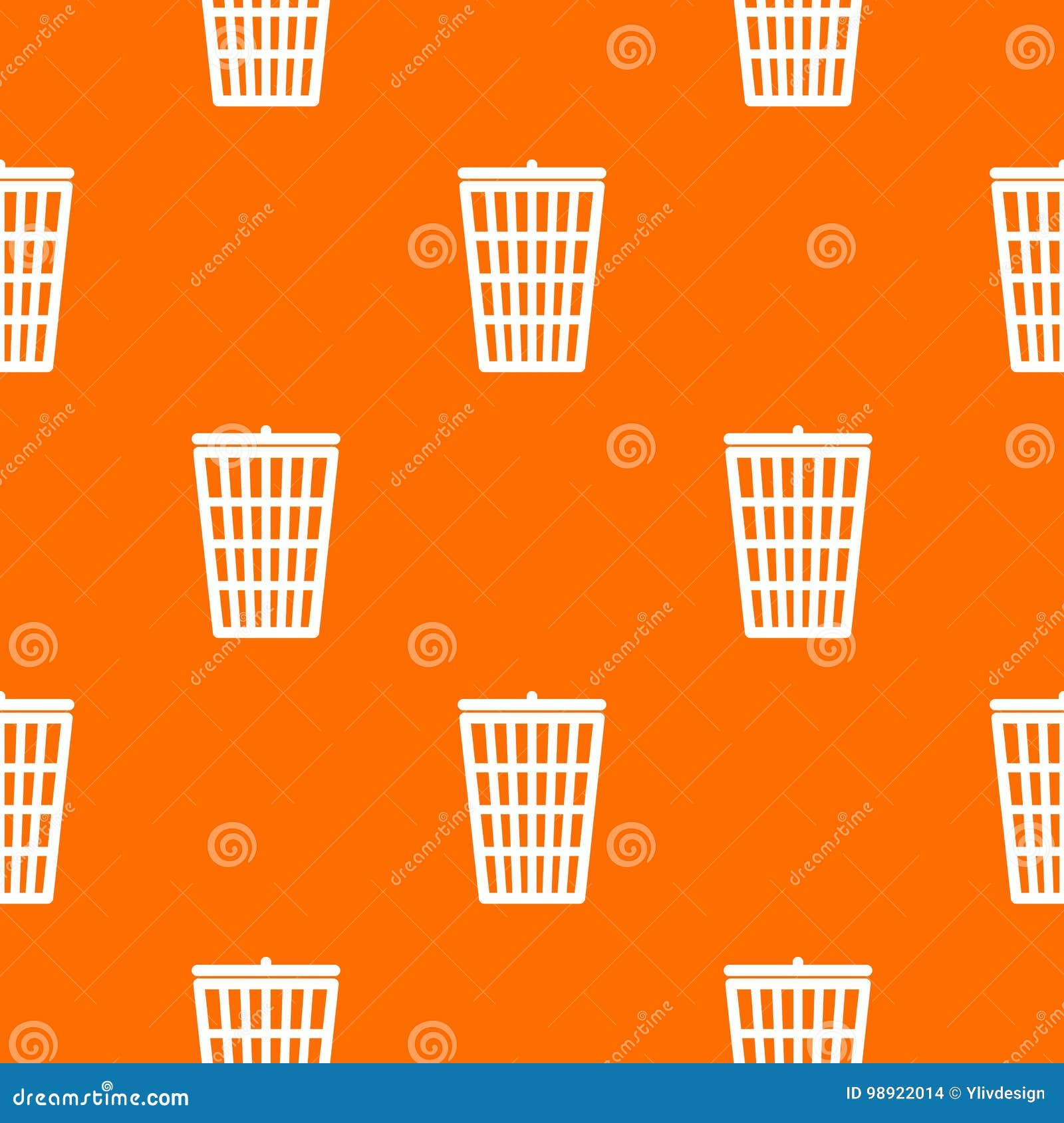 Trash can pattern seamless stock vector. Illustration of conservation ...