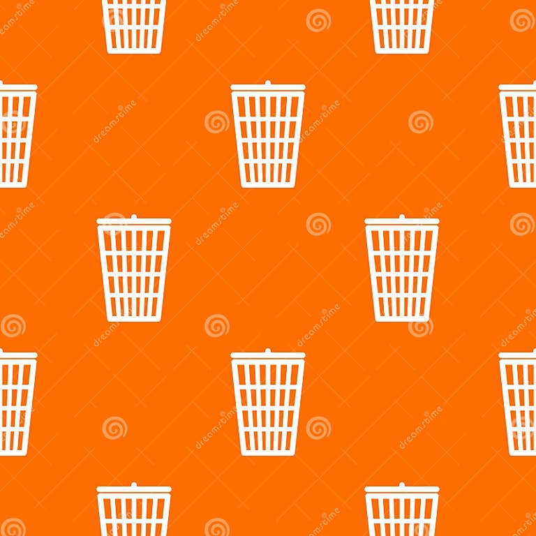 Trash can pattern seamless stock vector. Illustration of conservation ...