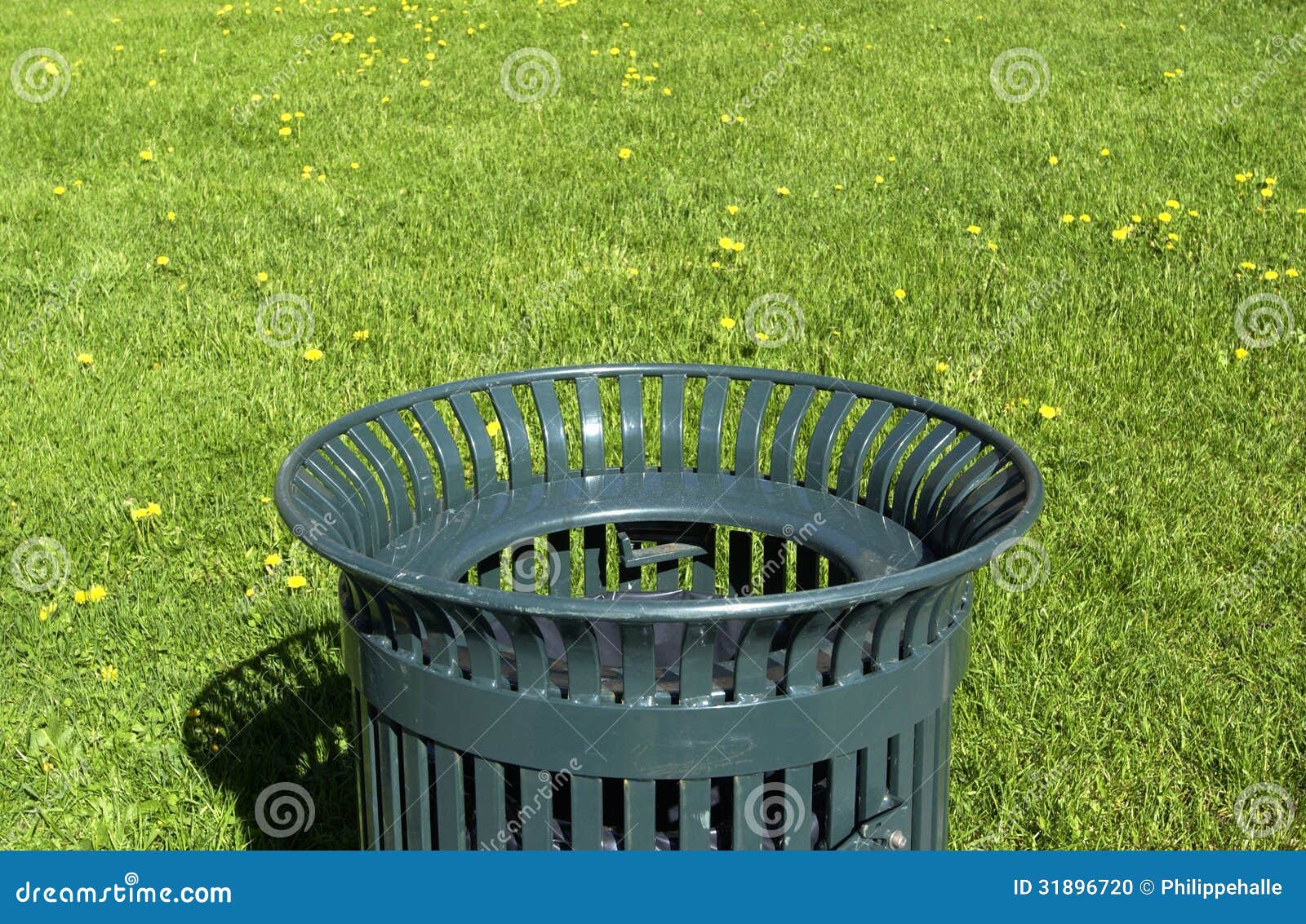 Trash can stock photo. Image of garbage, recycled, green - 31896720