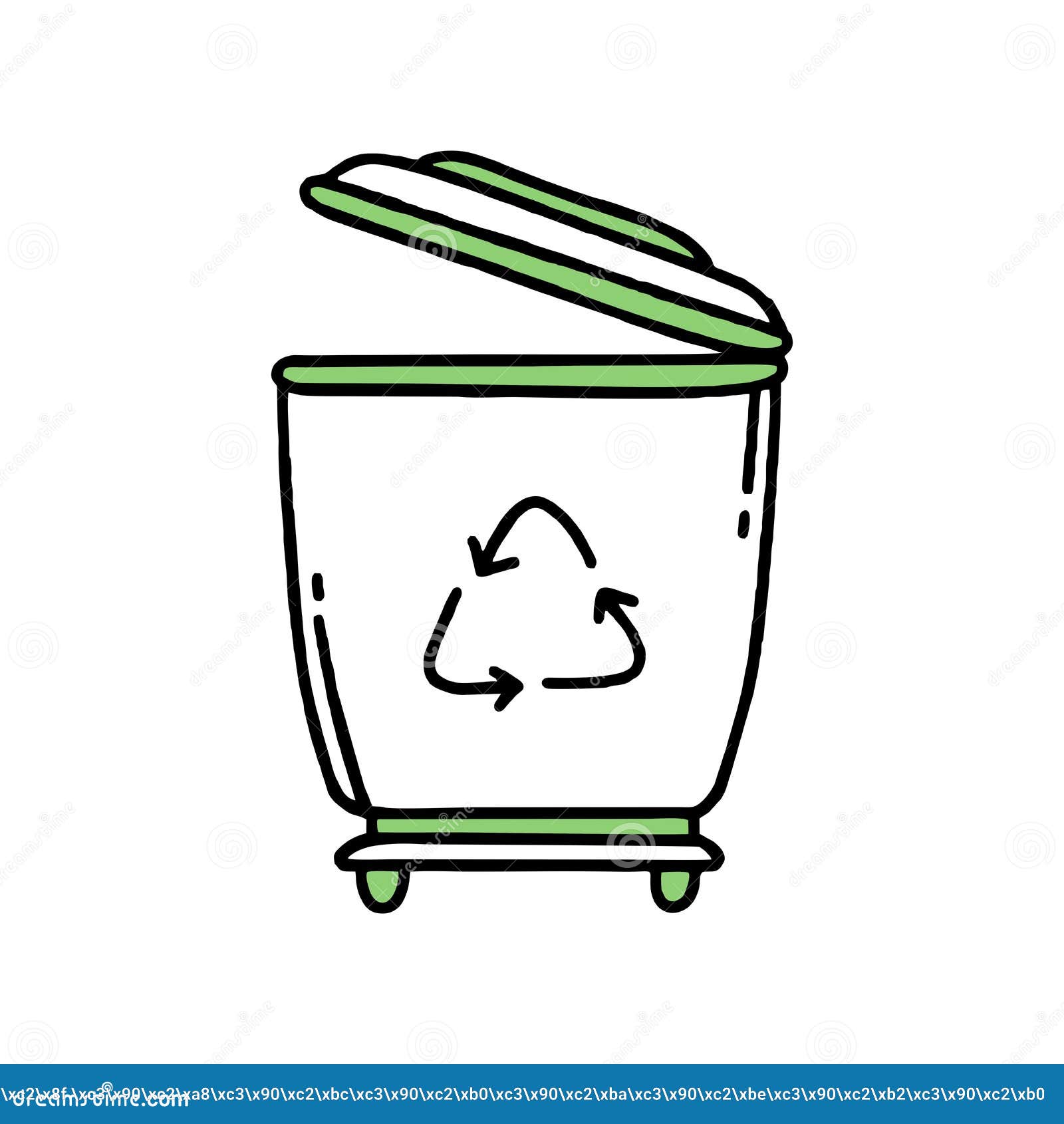 Trash Can. Recycling. Separation of Garbage. Co2 Concept of Climate ...
