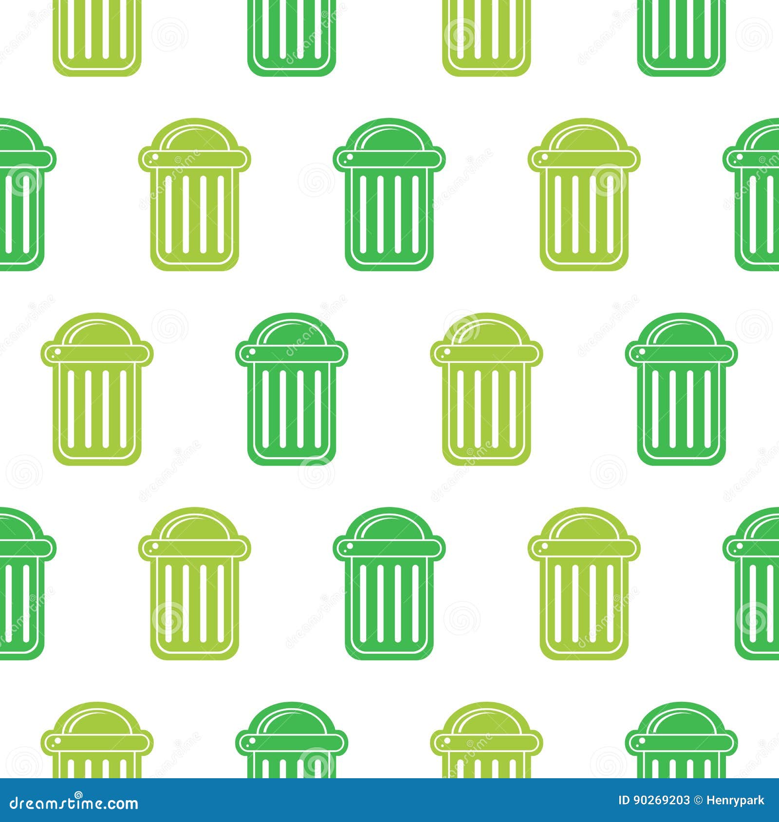 Trash can seamless stock vector. Illustration of infographic - 90269203