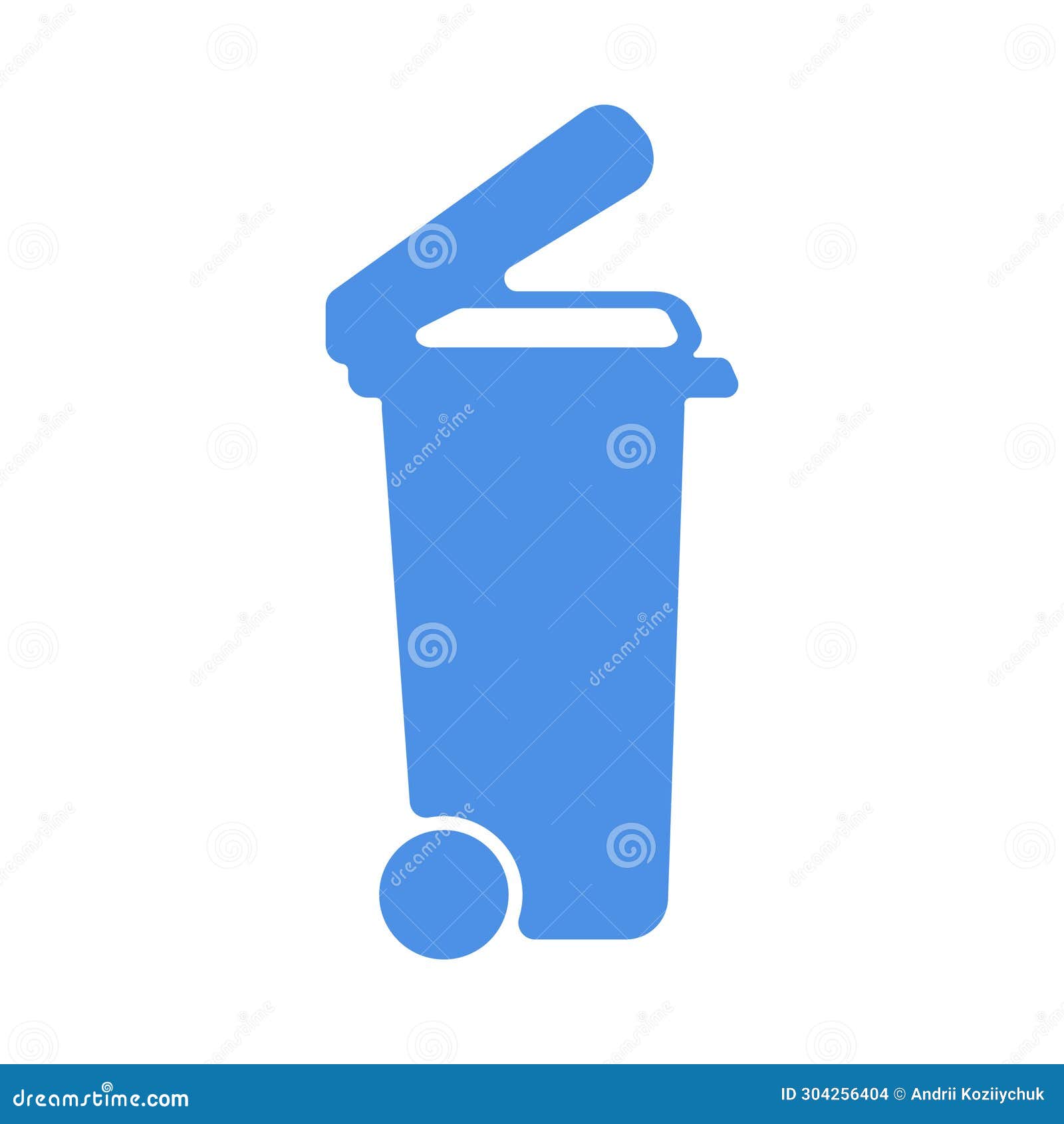 Trash Can Vector. Garbage Cans Vector Icons. Open Garbage Can. Garbage ...