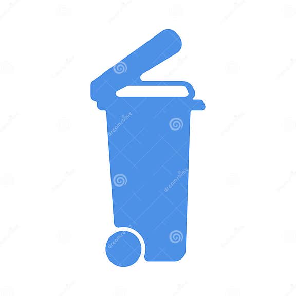 Trash Can Vector. Garbage Cans Vector Icons. Open Garbage Can. Garbage Container Vector. Trash ...