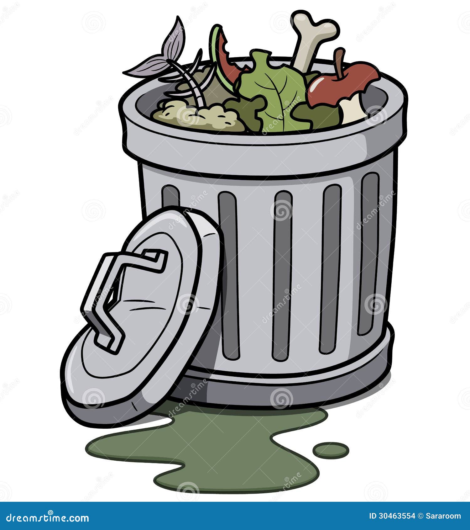 Trash Can Vector Illustration | CartoonDealer.com #141311758