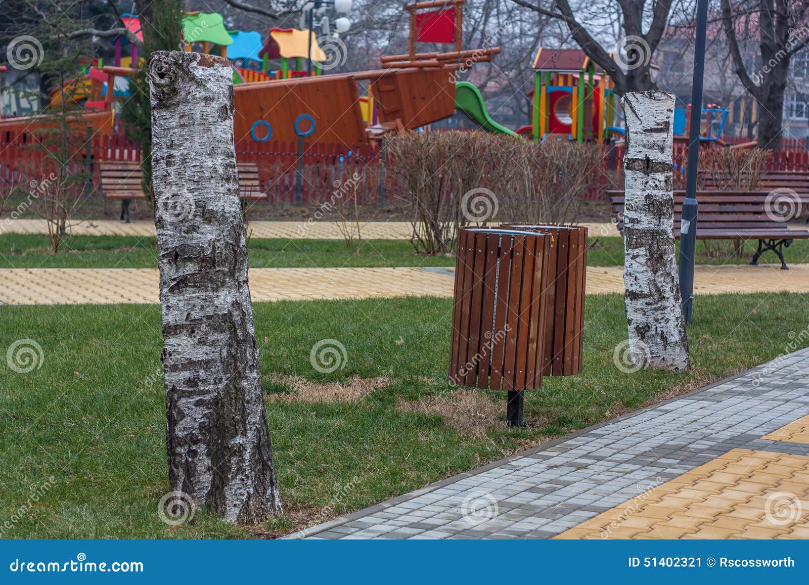 Trash cans stock image. Image of pollution, trash, grass - 51402321
