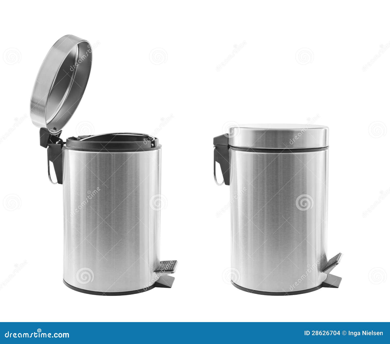 Trash cans isolated stock photo. Image of still, containers - 28626704