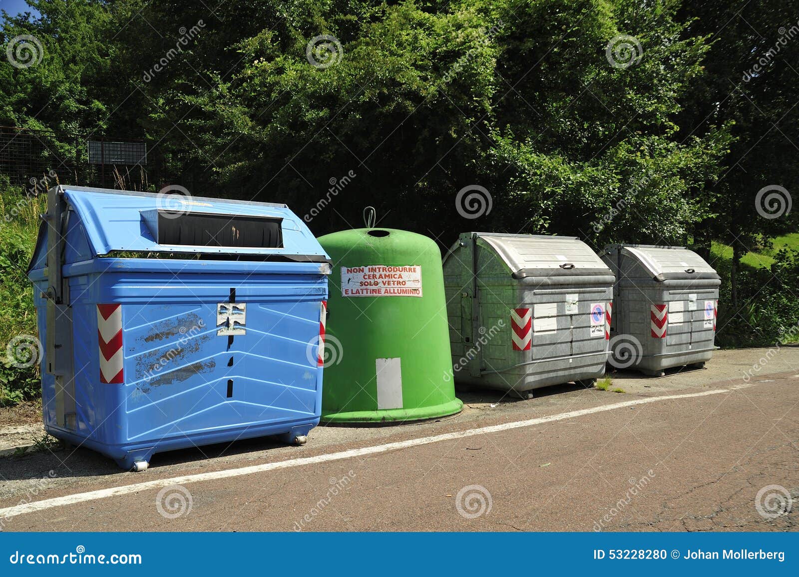 Trash cans stock photo. Image of dividing, environment - 53228280