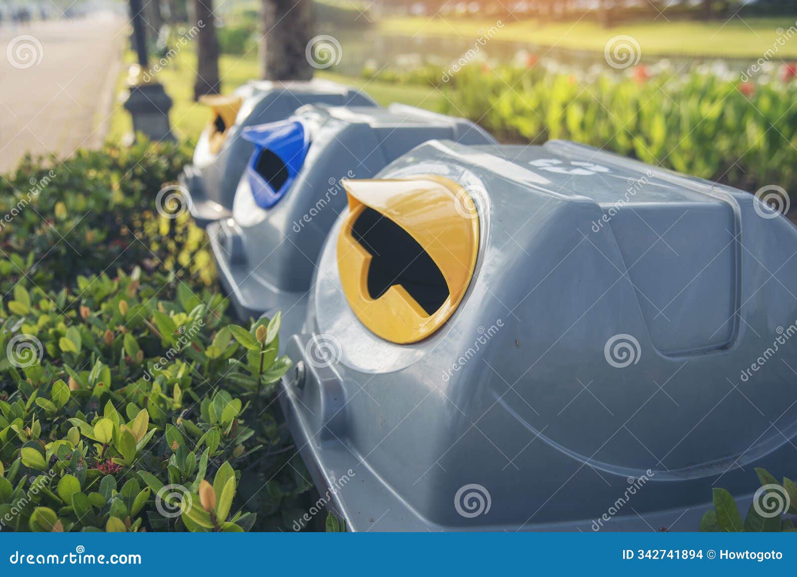 Trash Cans For Sorting Garbage Recycle Bin Waste Plastic Container ...