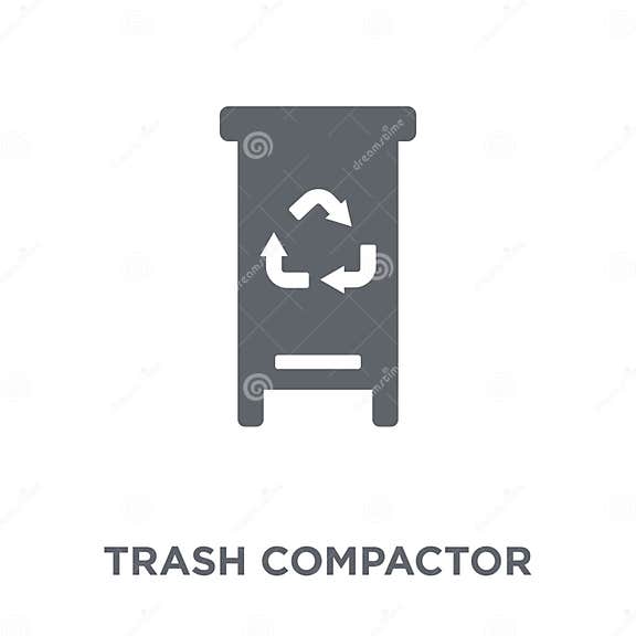 Trash Compactor Icon from Electronic Devices Collection. Stock Vector ...