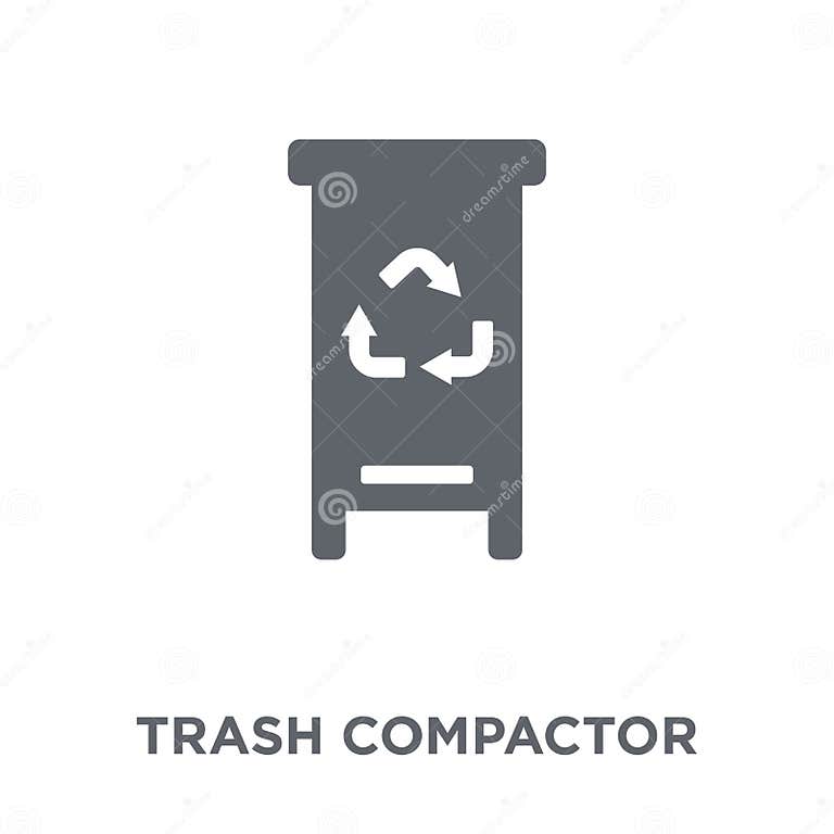 Trash Compactor Icon from Electronic Devices Collection. Stock Vector ...