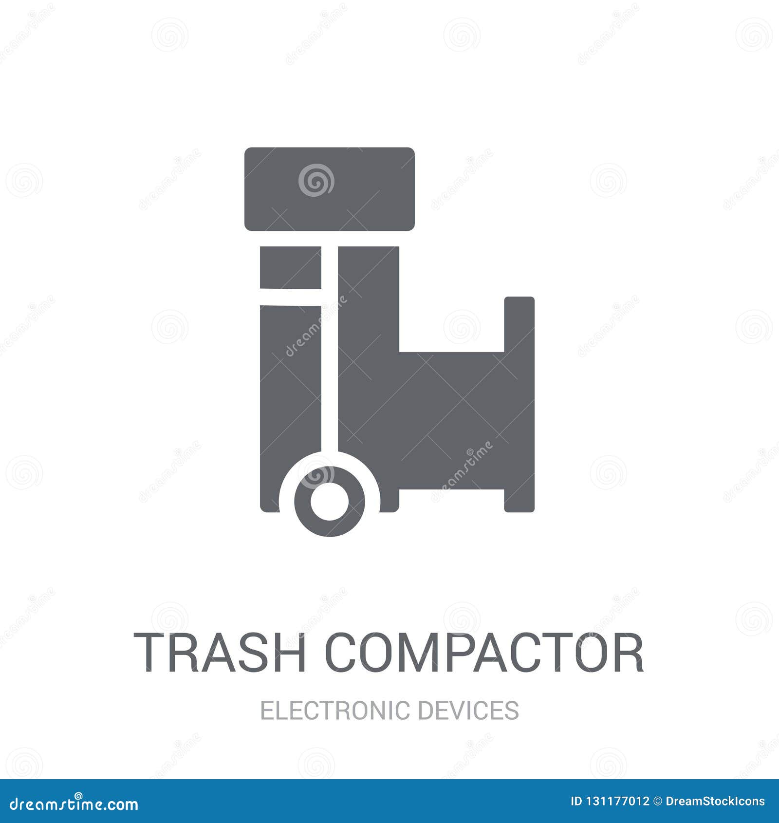Trash Compactor Icon. Trendy Trash Compactor Logo Concept on White ...