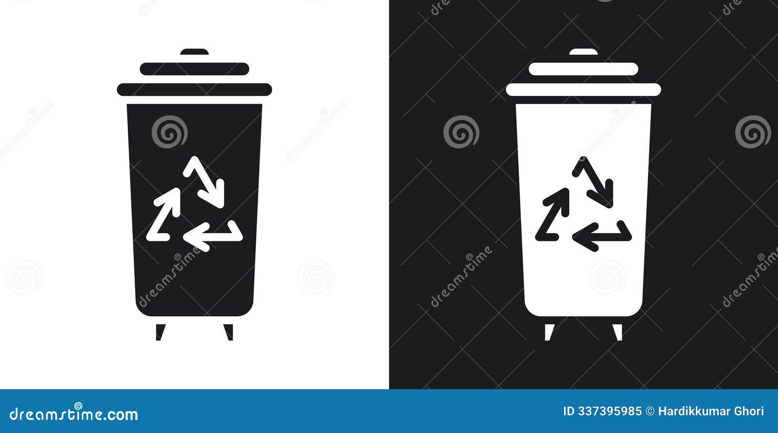 Trash Compactor Thin Line Vector Icon Set Stock Illustration ...