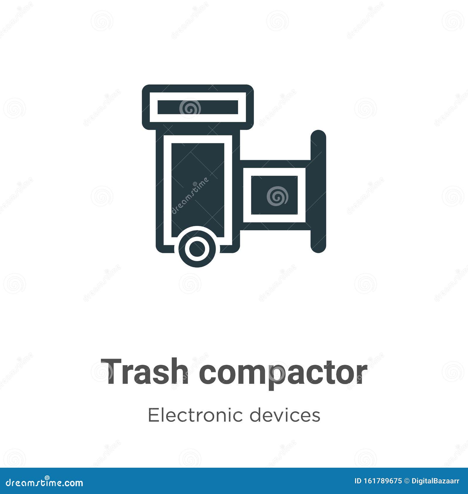 Trash Compactor Icon. Trendy Trash Compactor Logo Concept On White ...