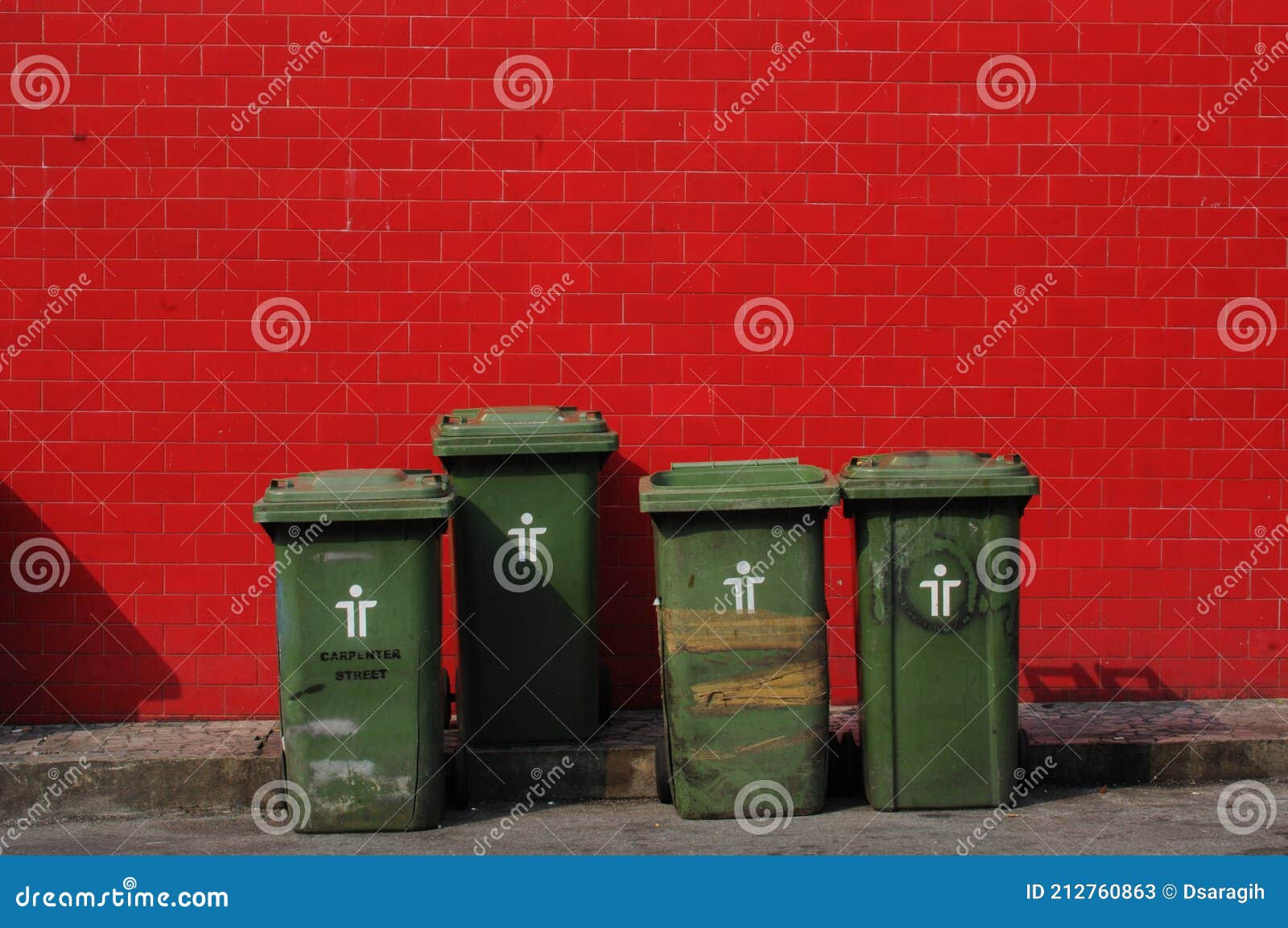 Trash Container editorial stock photo. Image of container - 212760863