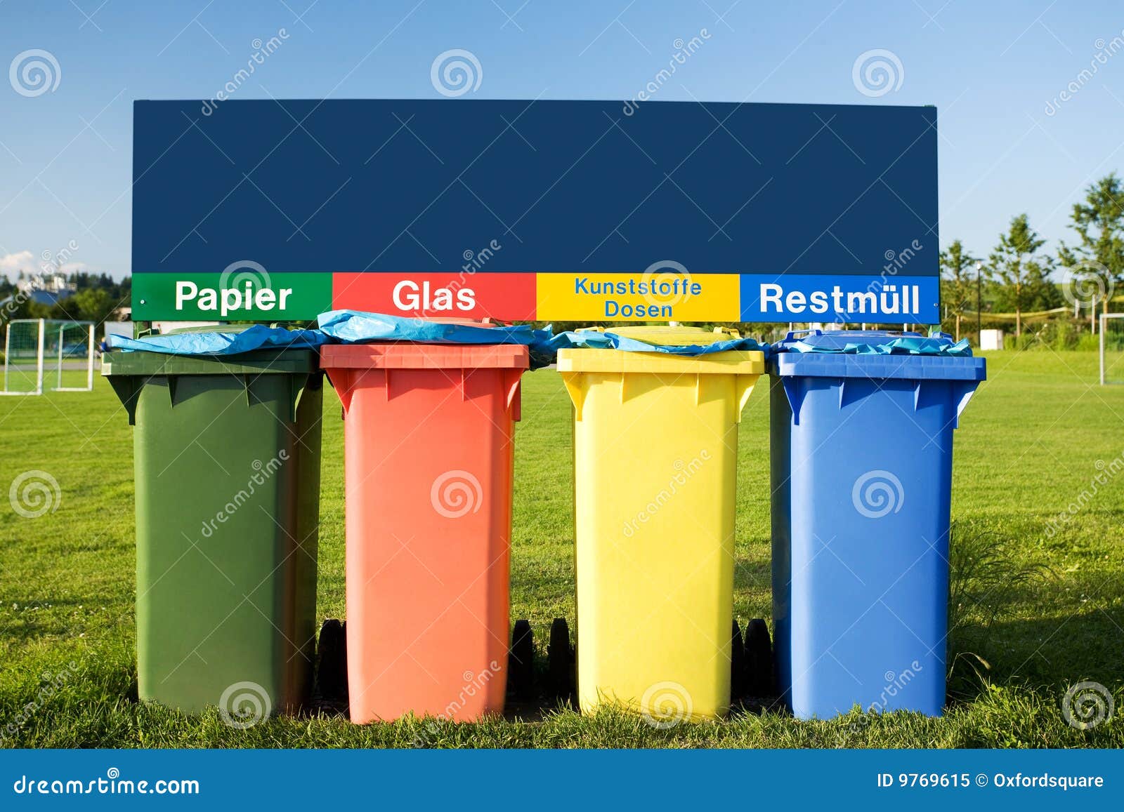 Trash containers stock image. Image of reduce, ecology - 9769615