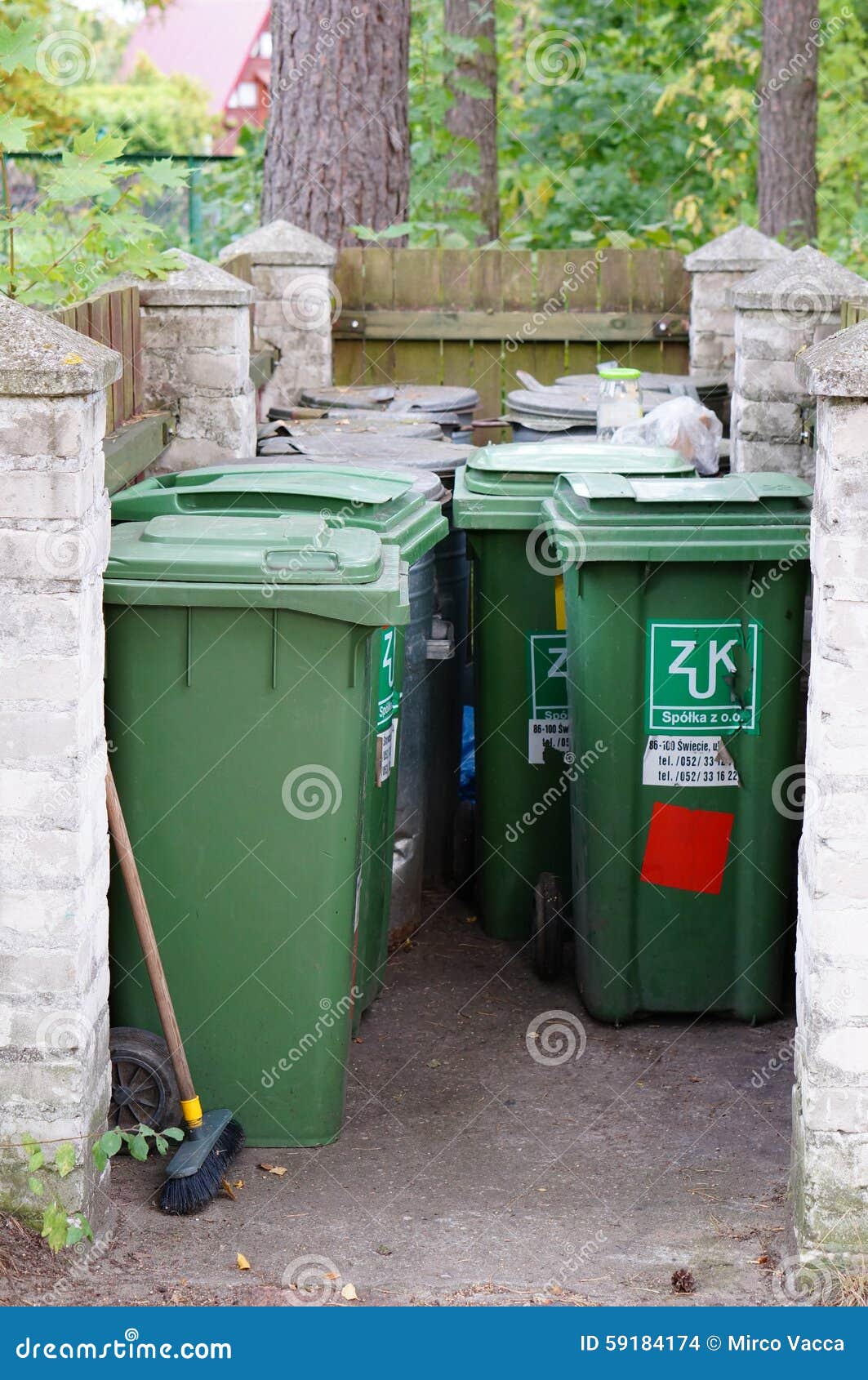 Trash containers editorial stock image. Image of waste - 59184174