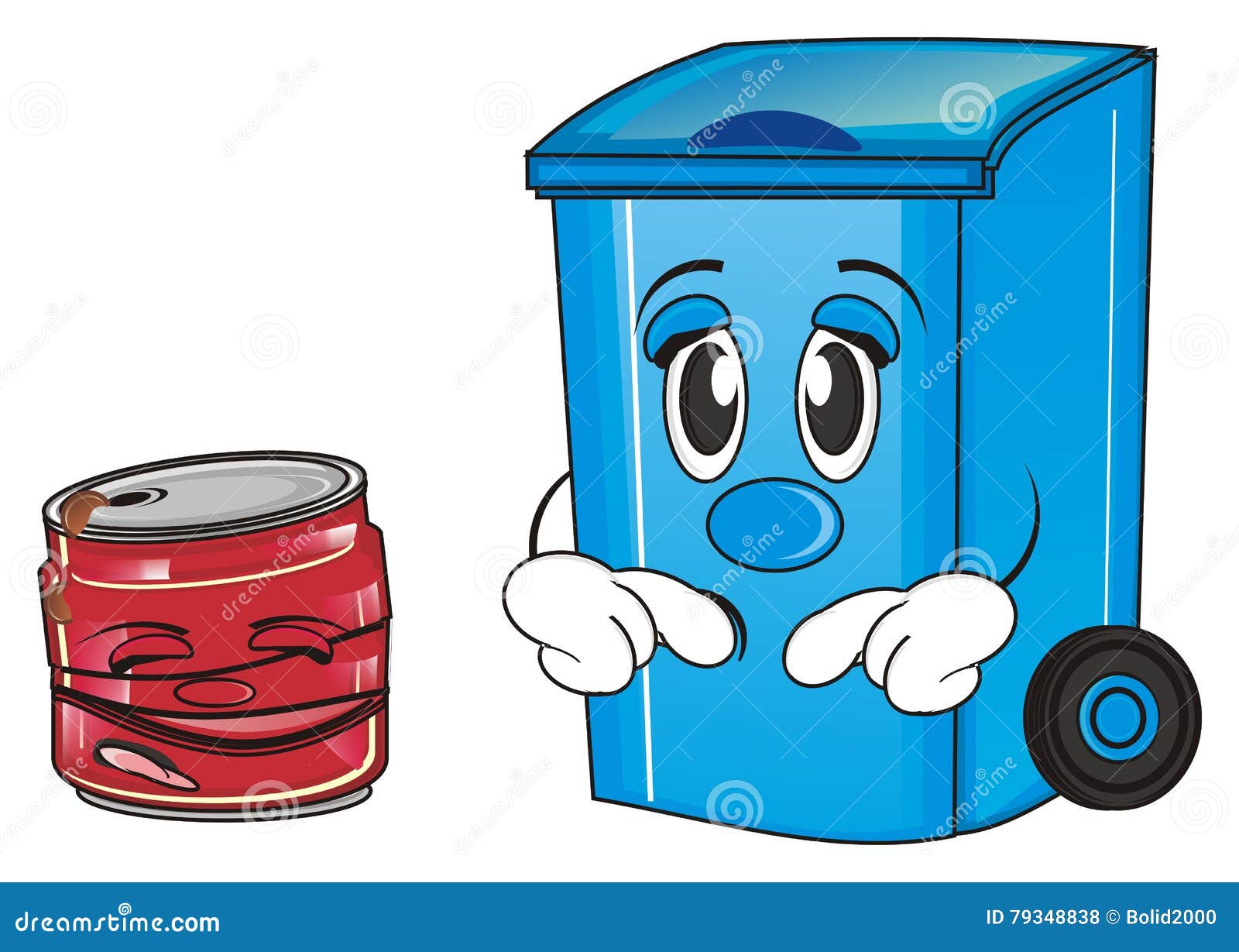 Crumpled Can Of Soda Risograph Cartoon Vector | CartoonDealer.com ...