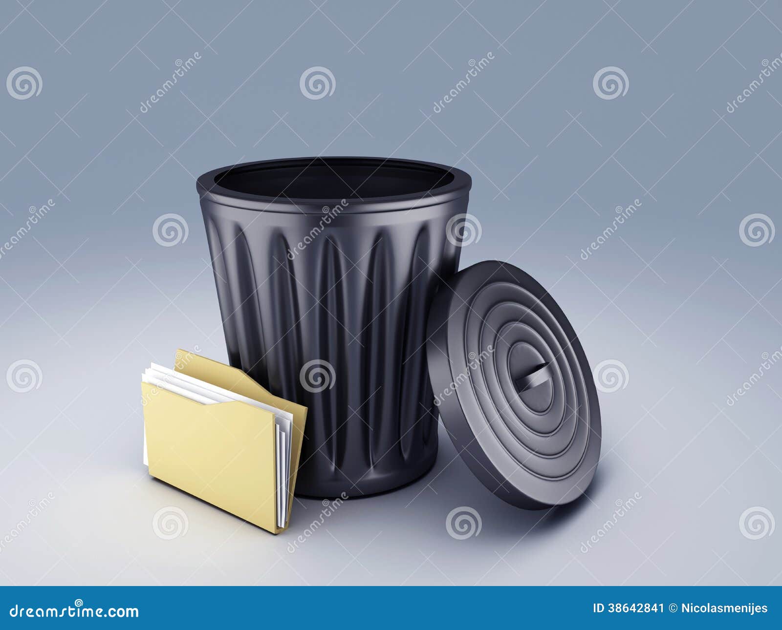 Trash folder stock illustration. Illustration of environment - 38642841