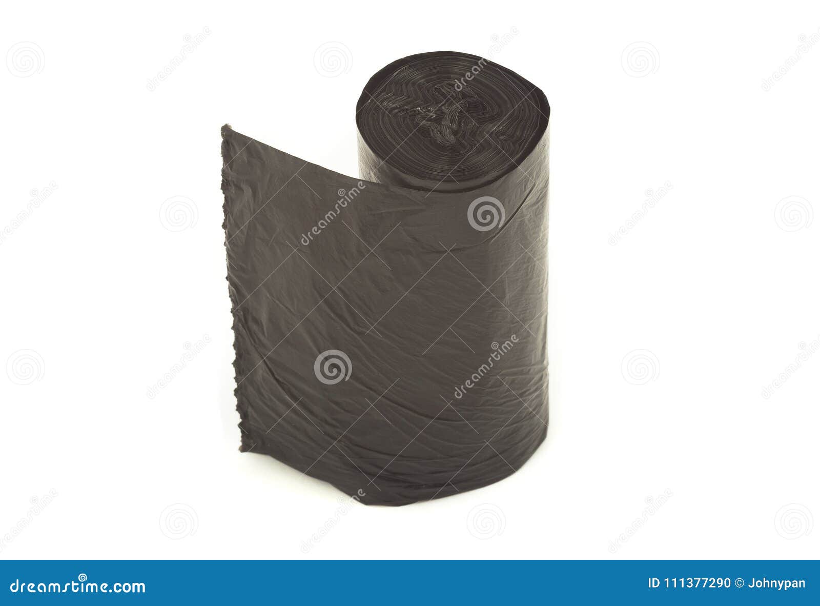 Trash or Garbage Bag Rolled and Isolated Stock Photo - Image of package ...
