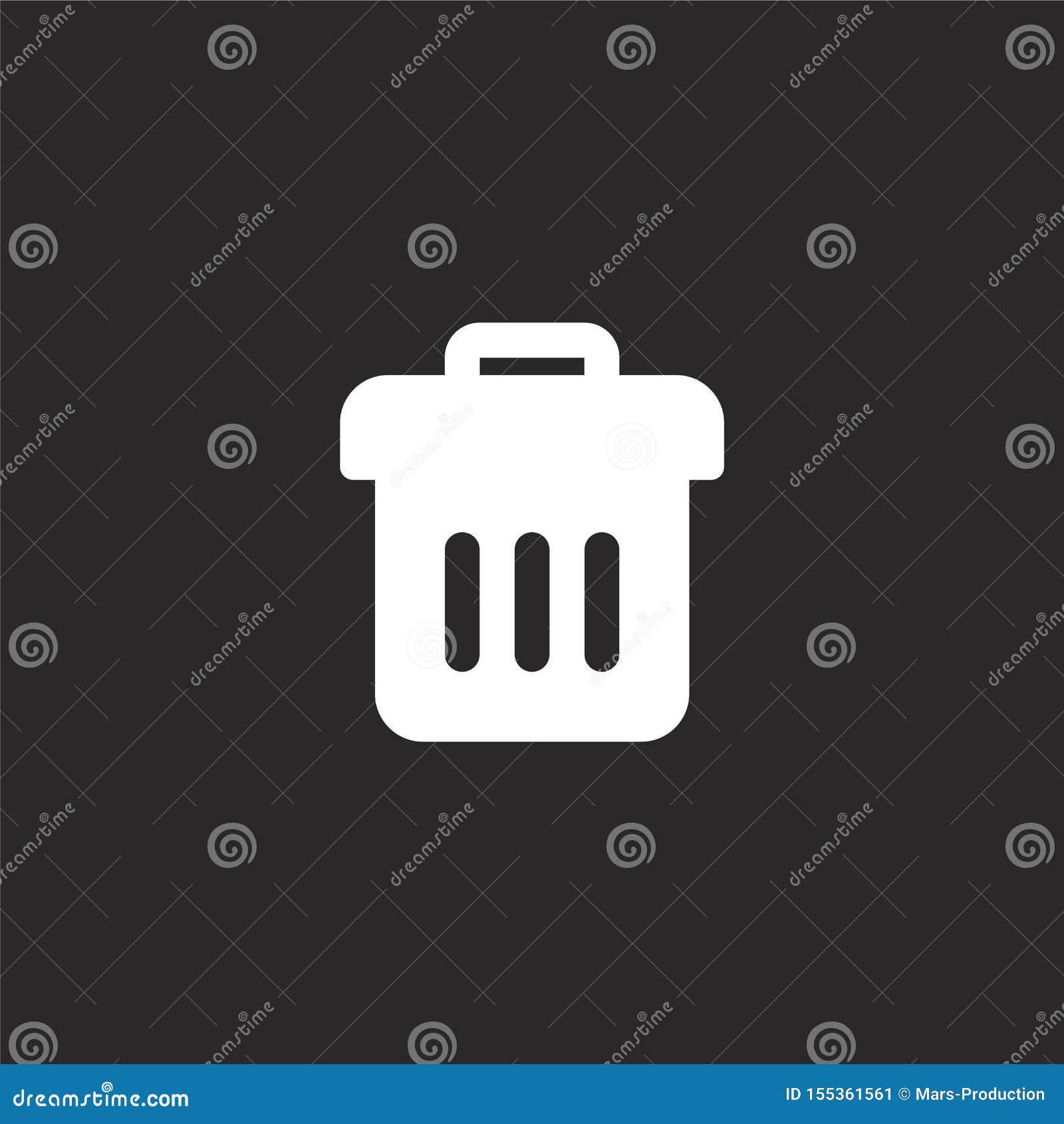 Trash Icon. Filled Trash Icon for Website Design and Mobile, App ...