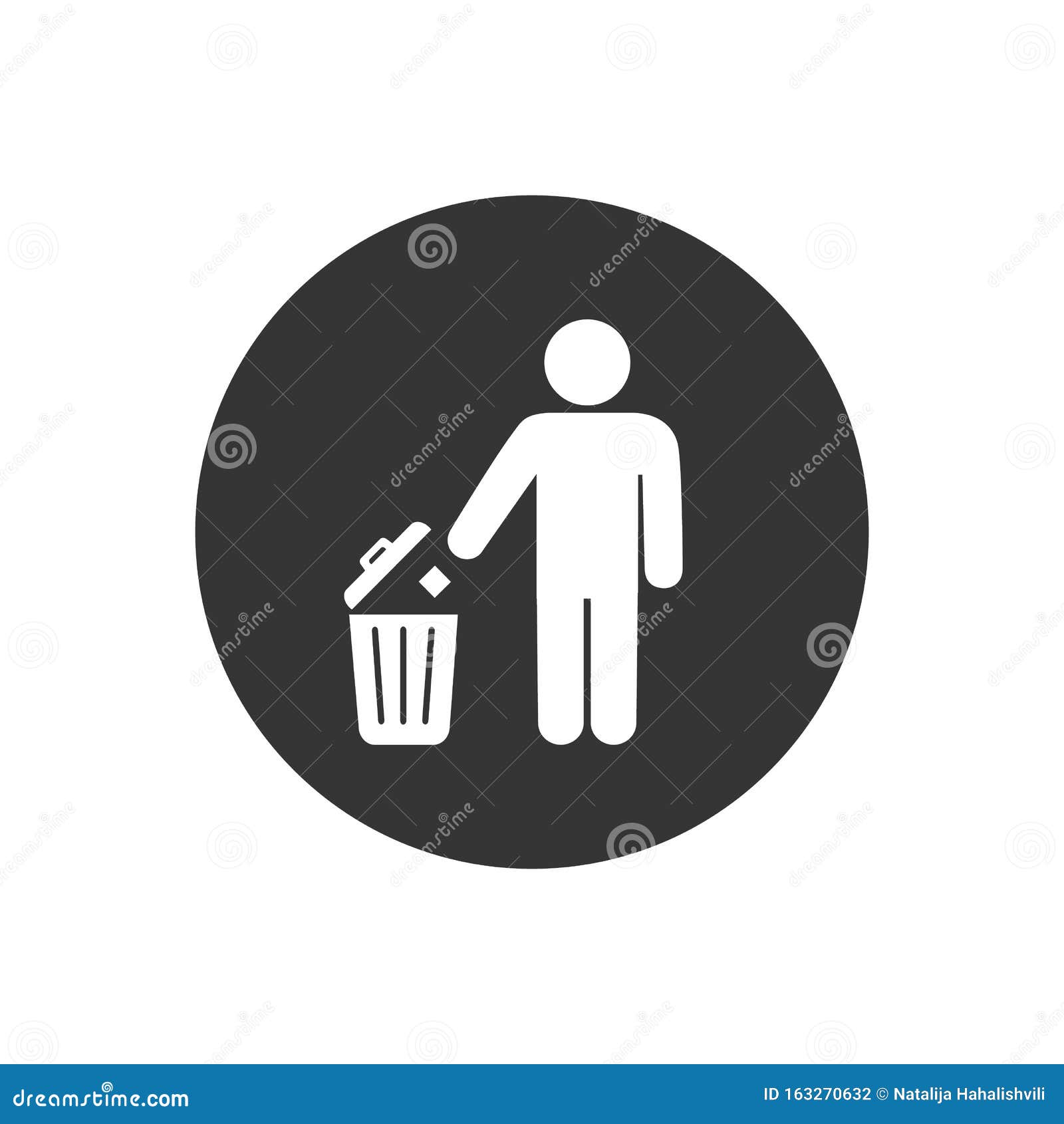 Trash Icon Isolated on a White Background. Vector Stock Vector ...