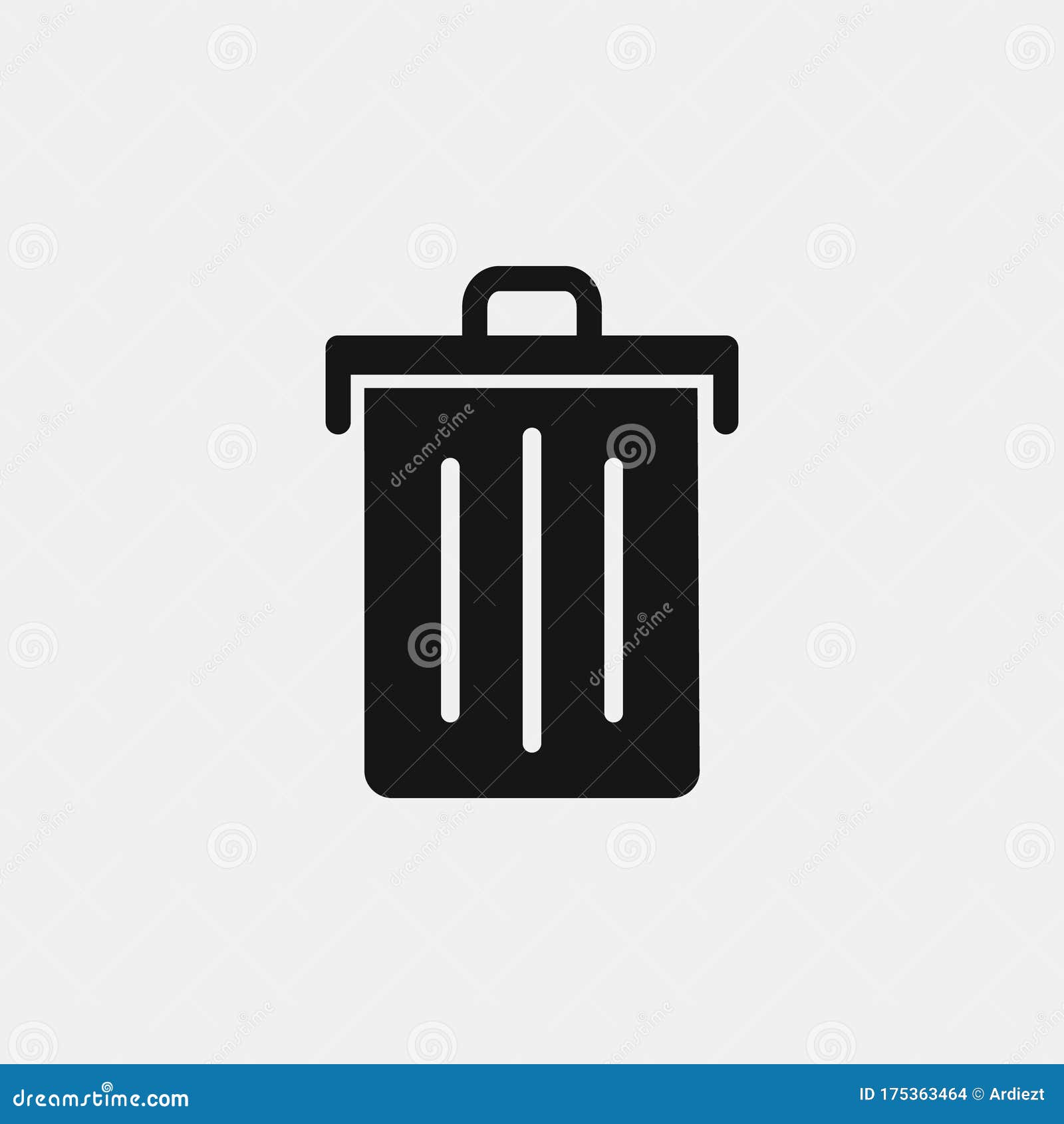Trash Icon Logo Design. Simple Flat Vector Illustration Stock Vector ...