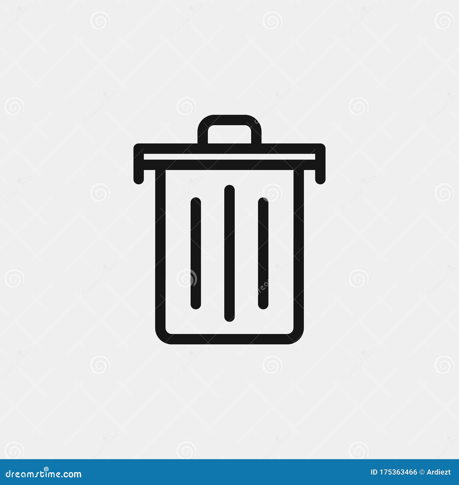 Trash Icon Logo Design. Simple Flat Vector Illustration Stock Vector ...