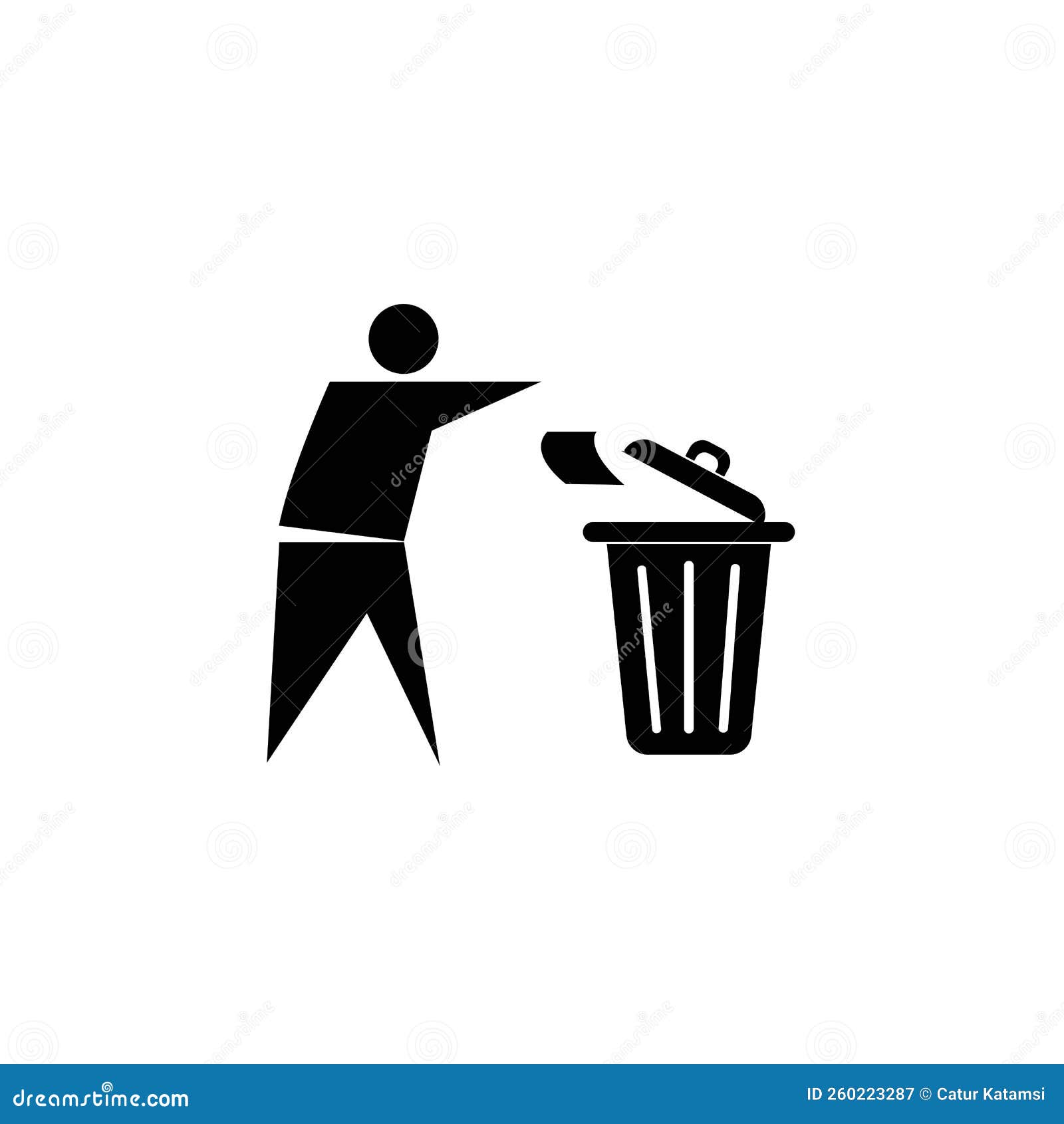 Trash icon logo vector stock illustration. Illustration of warning ...