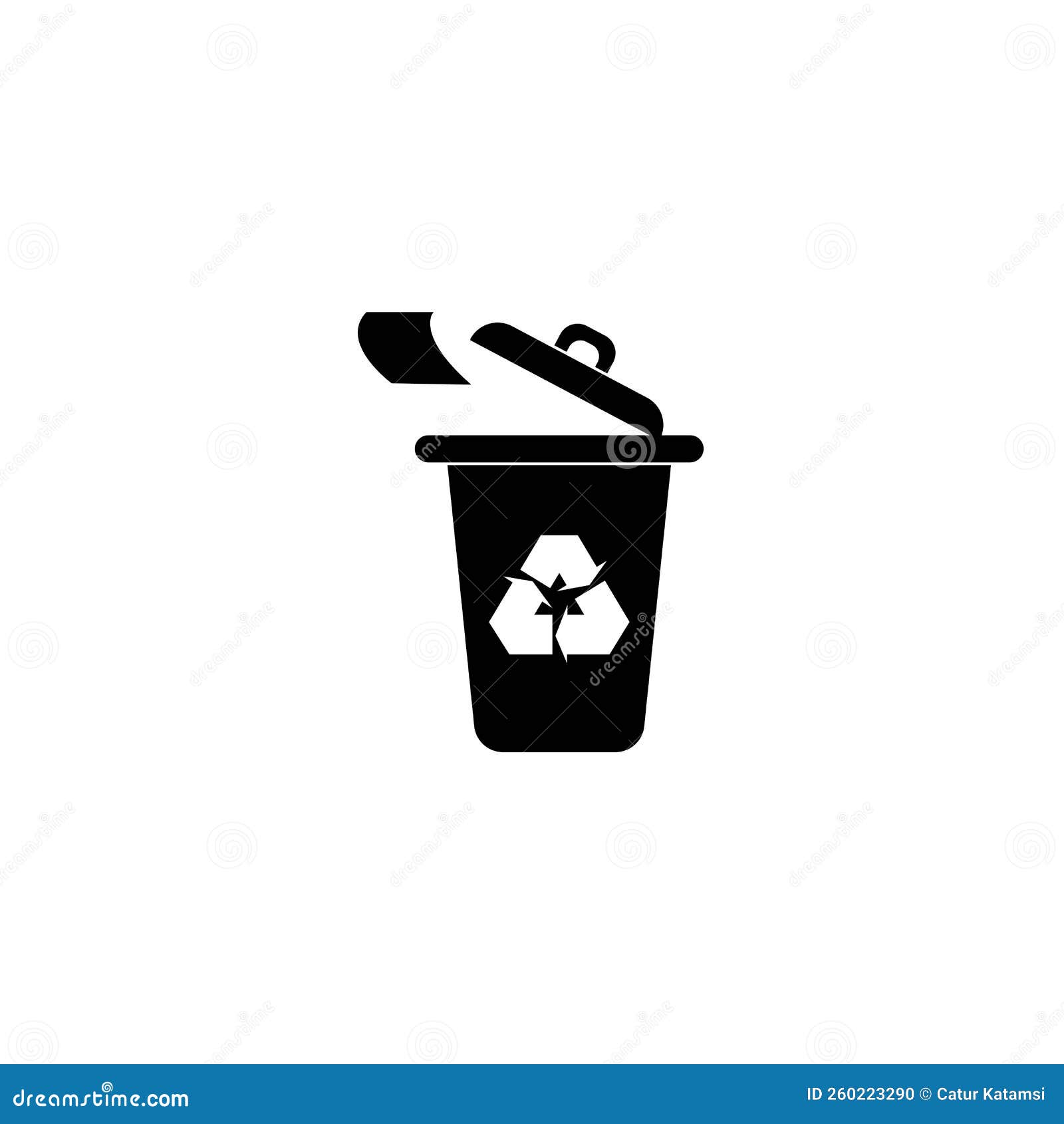 Trash icon logo vector stock illustration. Illustration of basket ...