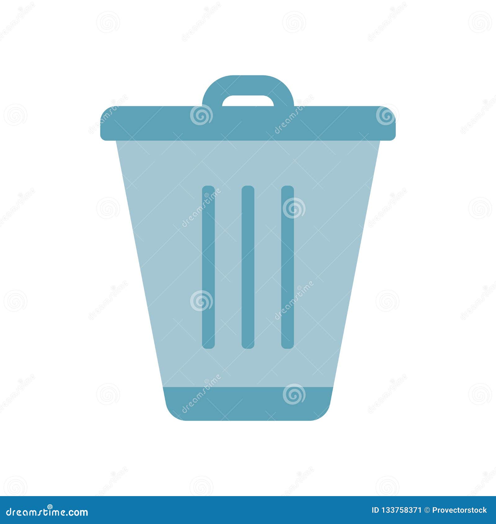 Trash Icon Vector Sign and Symbol Isolated on White Background Stock ...