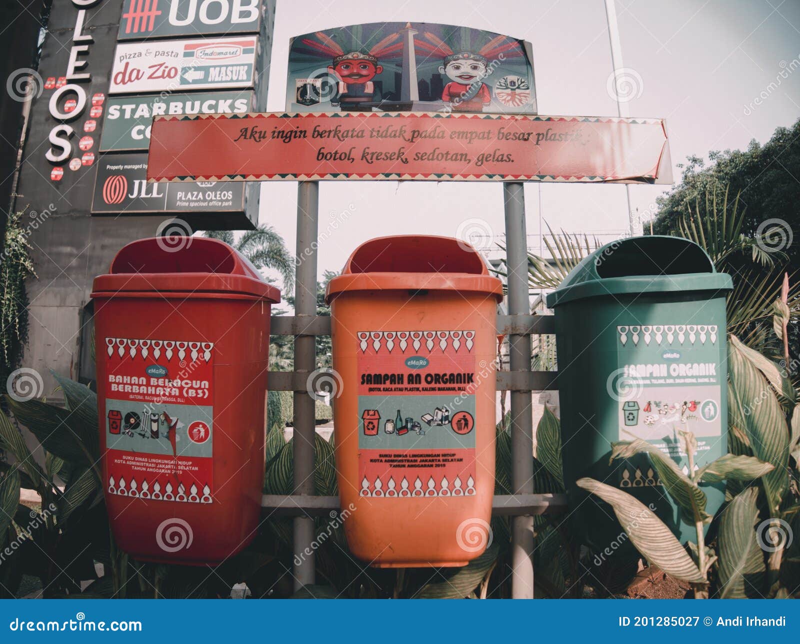 Trash Management with Three Different Colors for Different Purposes ...