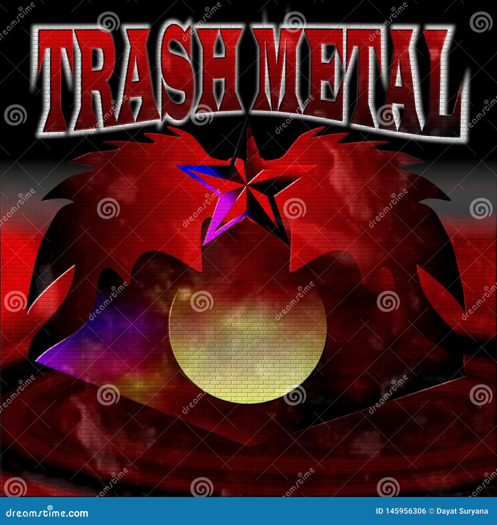 Trash Metal stock illustration. Illustration of trash - 145956306