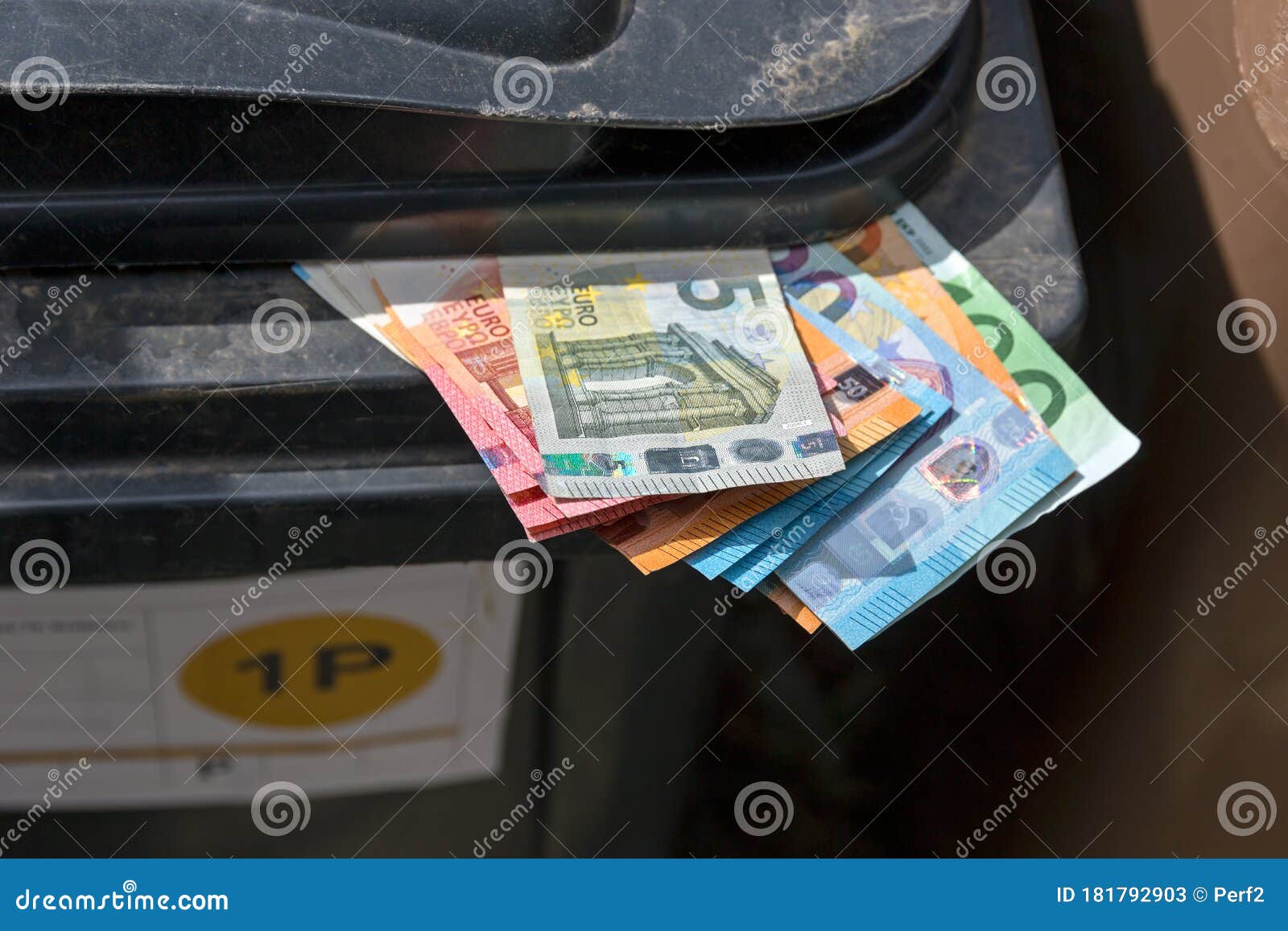 Trash money stock image. Image of devalued, refuse, money - 181792903