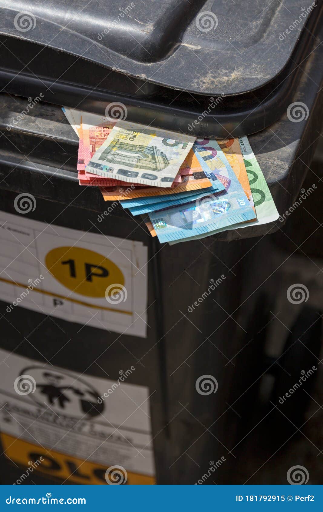 Trash money stock image. Image of refuse, trash, peniaze - 181792915