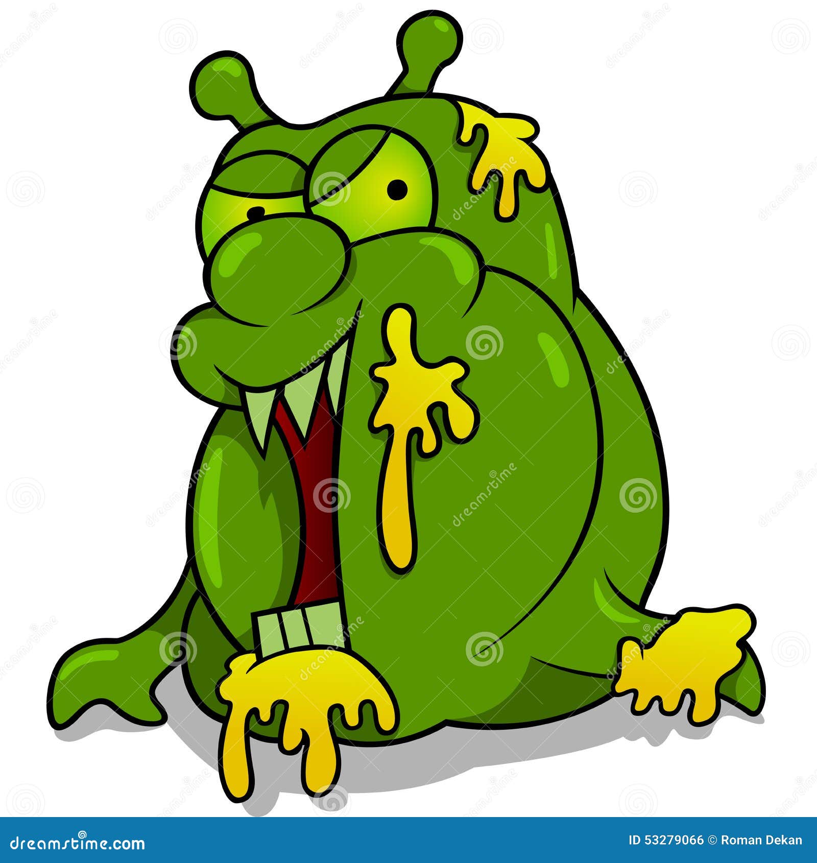Trash Monster stock vector. Illustration of isolated - 53279066
