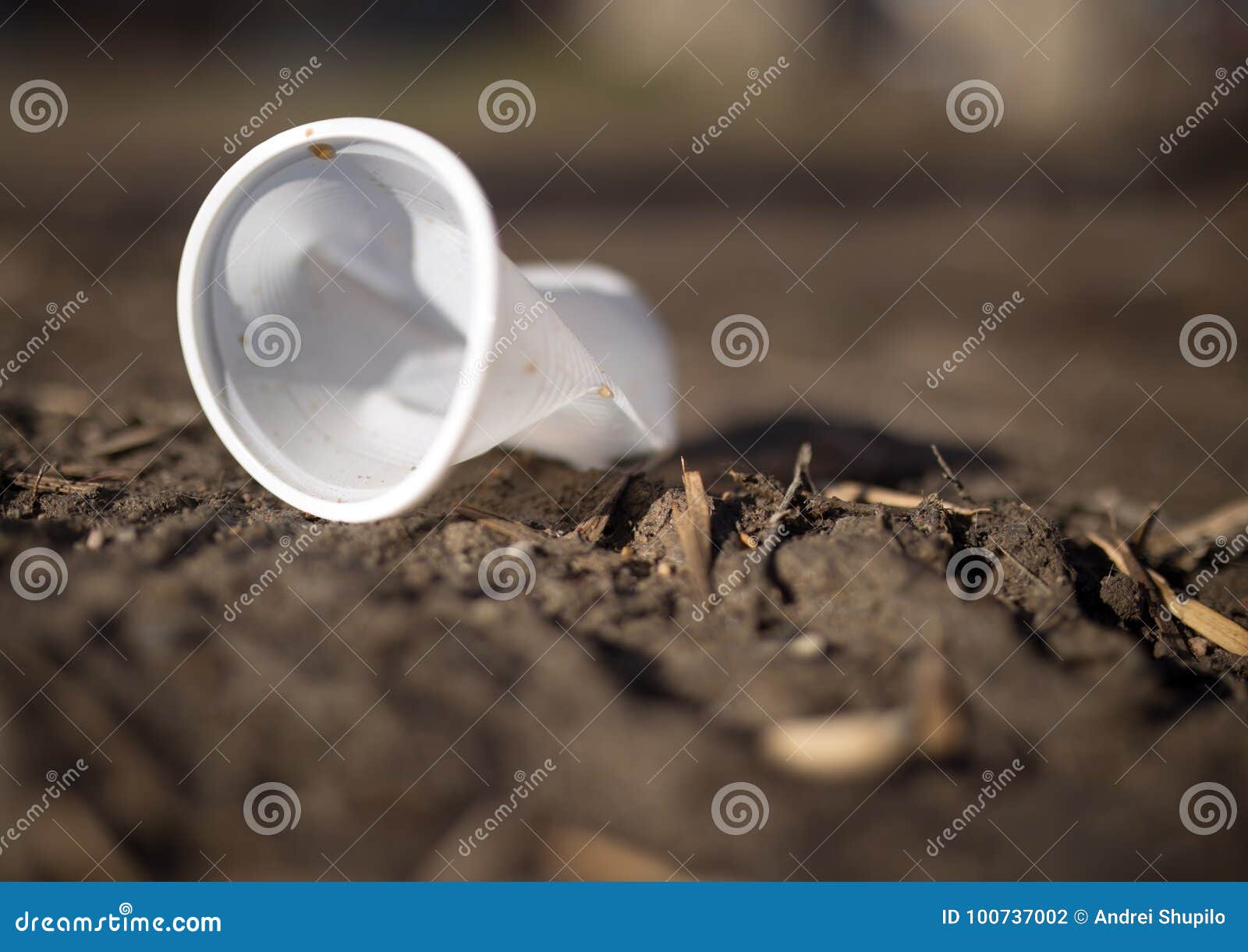 Trash in nature stock photo. Image of landscape, container - 100737002