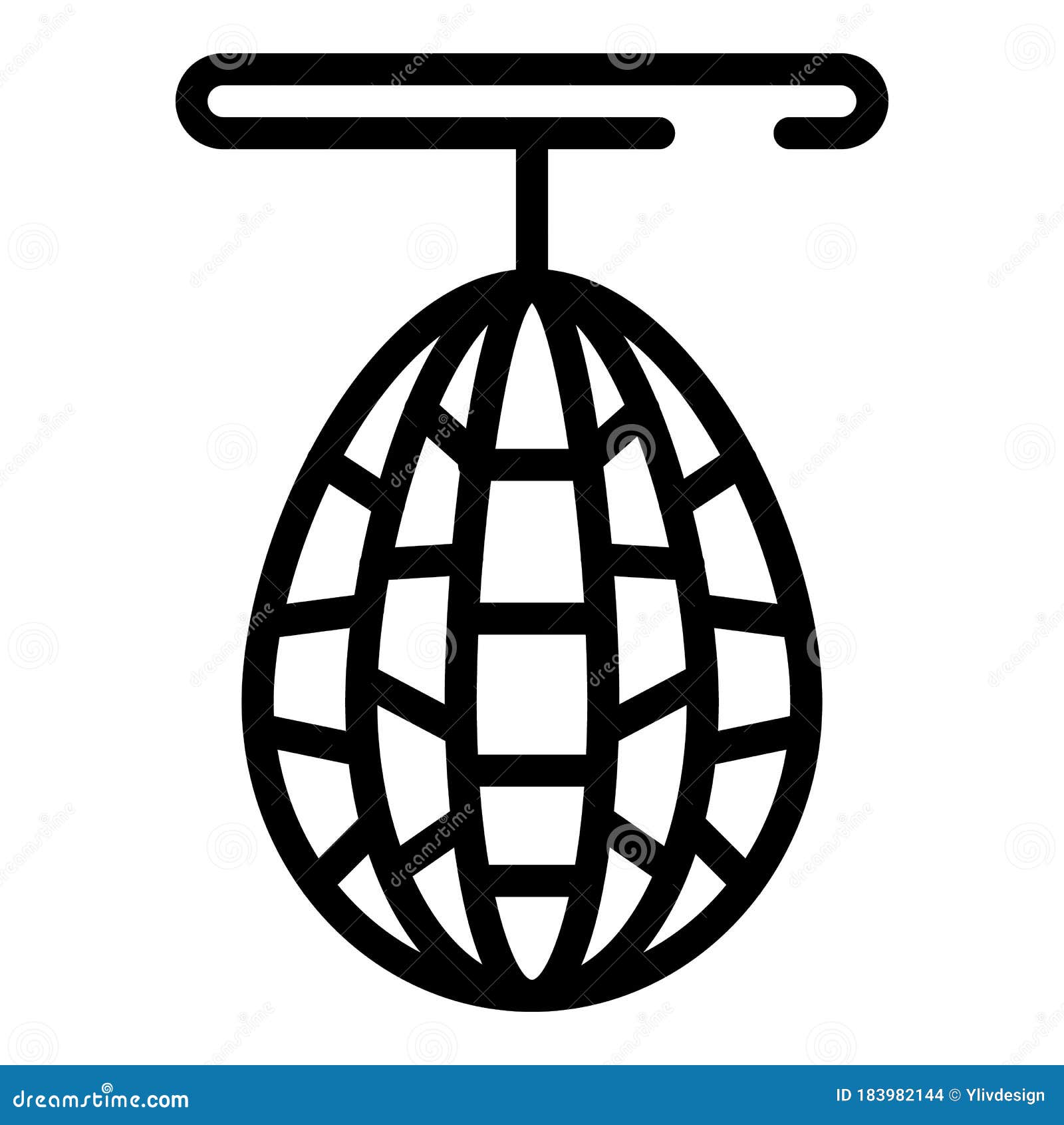 Trash Net Icon, Outline Style Stock Vector - Illustration of metal ...