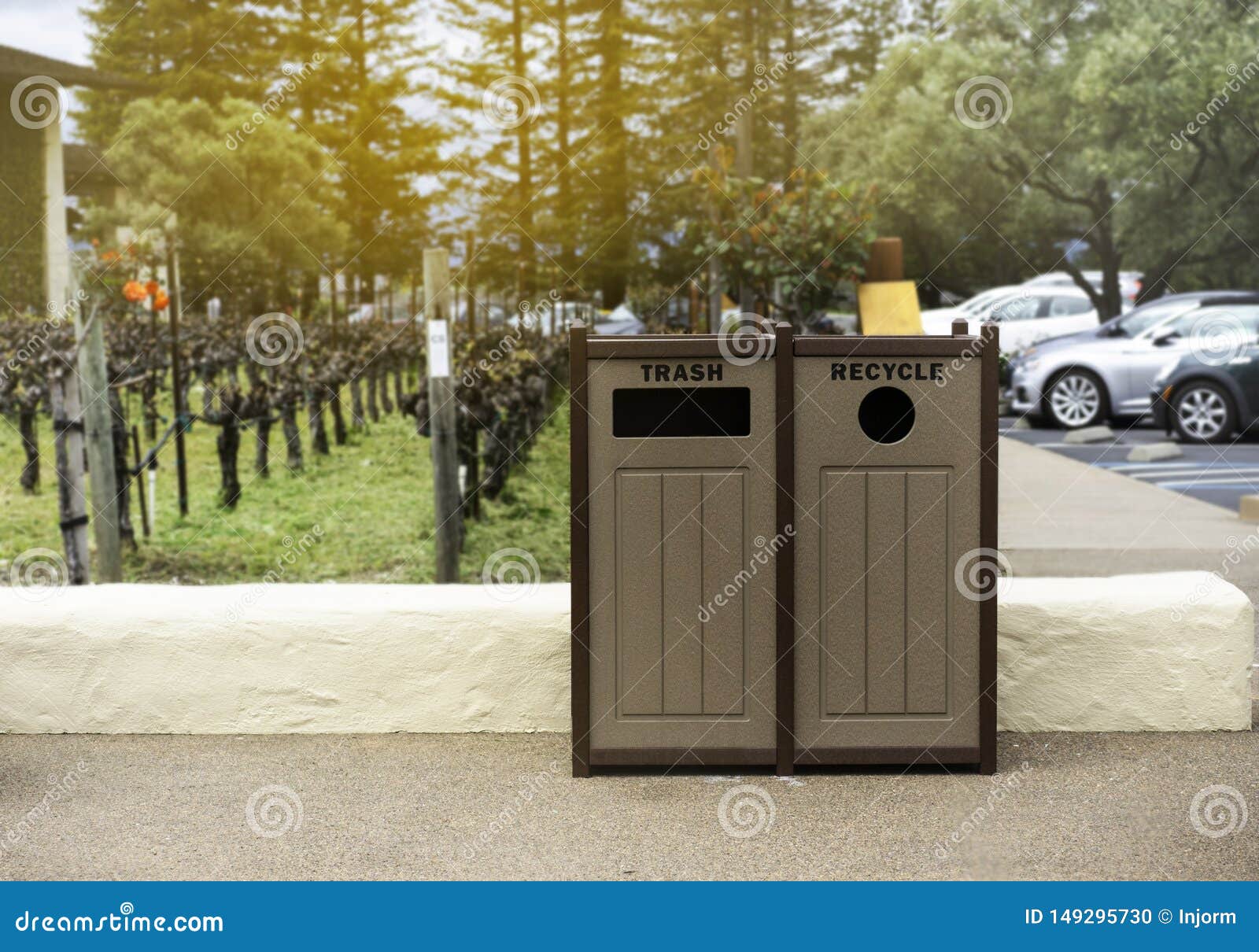 Trash in park stock photo. Image of recycling, junk - 149295730