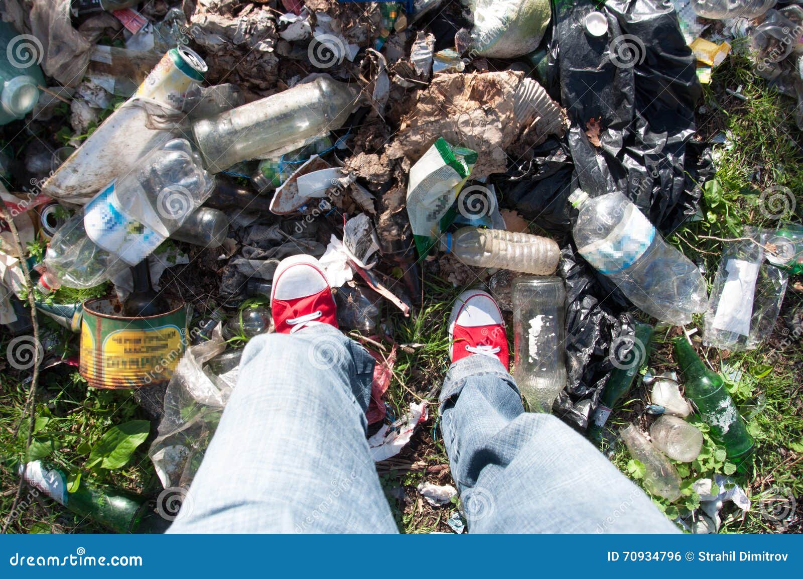 Trash park walk stock photo. Image of feet, animals, walk - 70934796