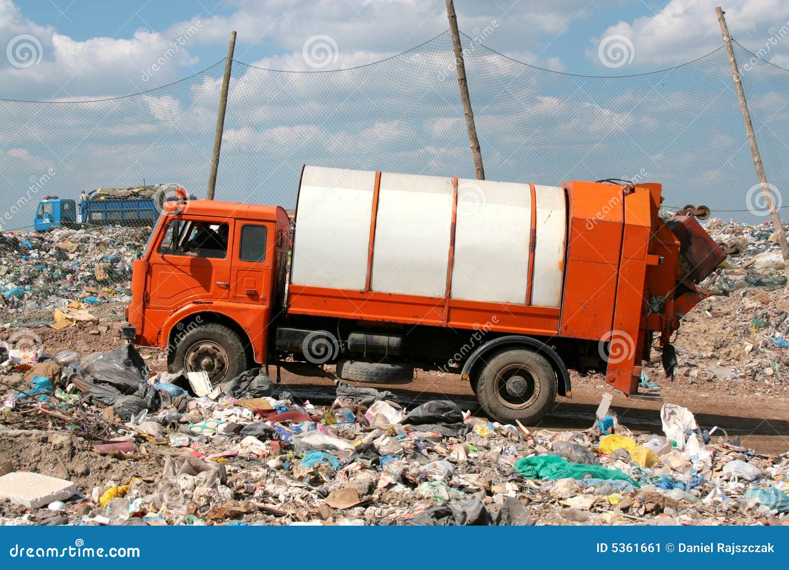 Trash Pickup on the Dumping Ground Garbages Stock Image - Image of ...
