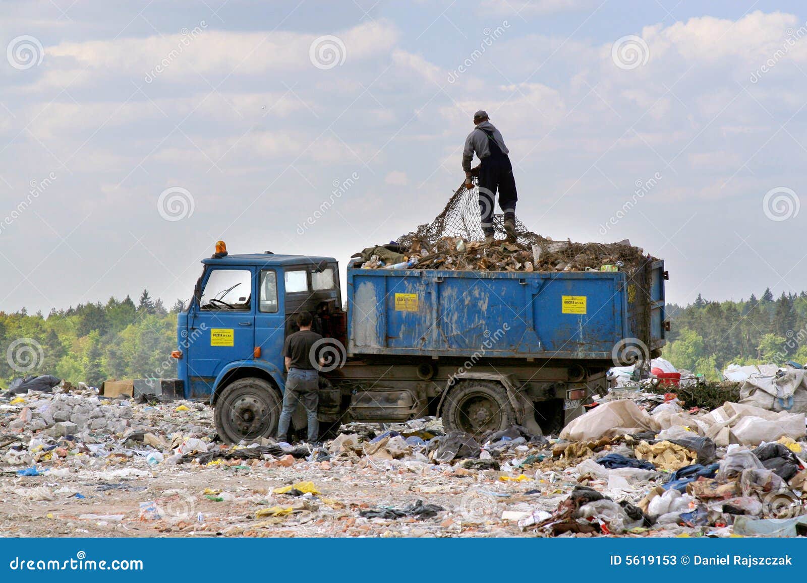 Trash Pickup On The Dumping Ground Garbages Picture. Image: 5619153