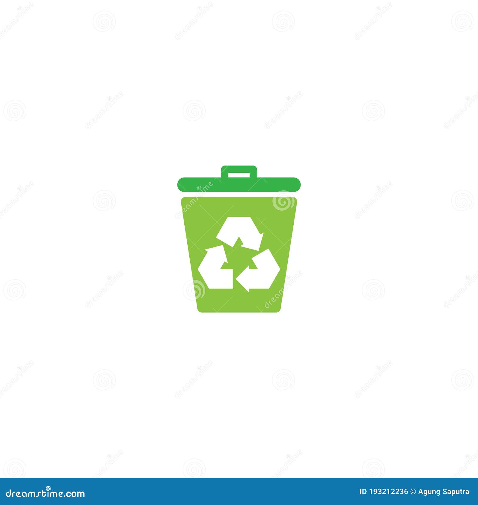 Trash and Recycle Logo or Icon Vector Stock Vector - Illustration of ...