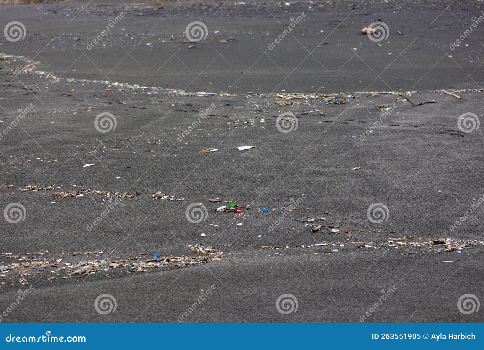 Trash in the Sand, Plastic Waste by the Ocean, Sad and Unsustainable ...