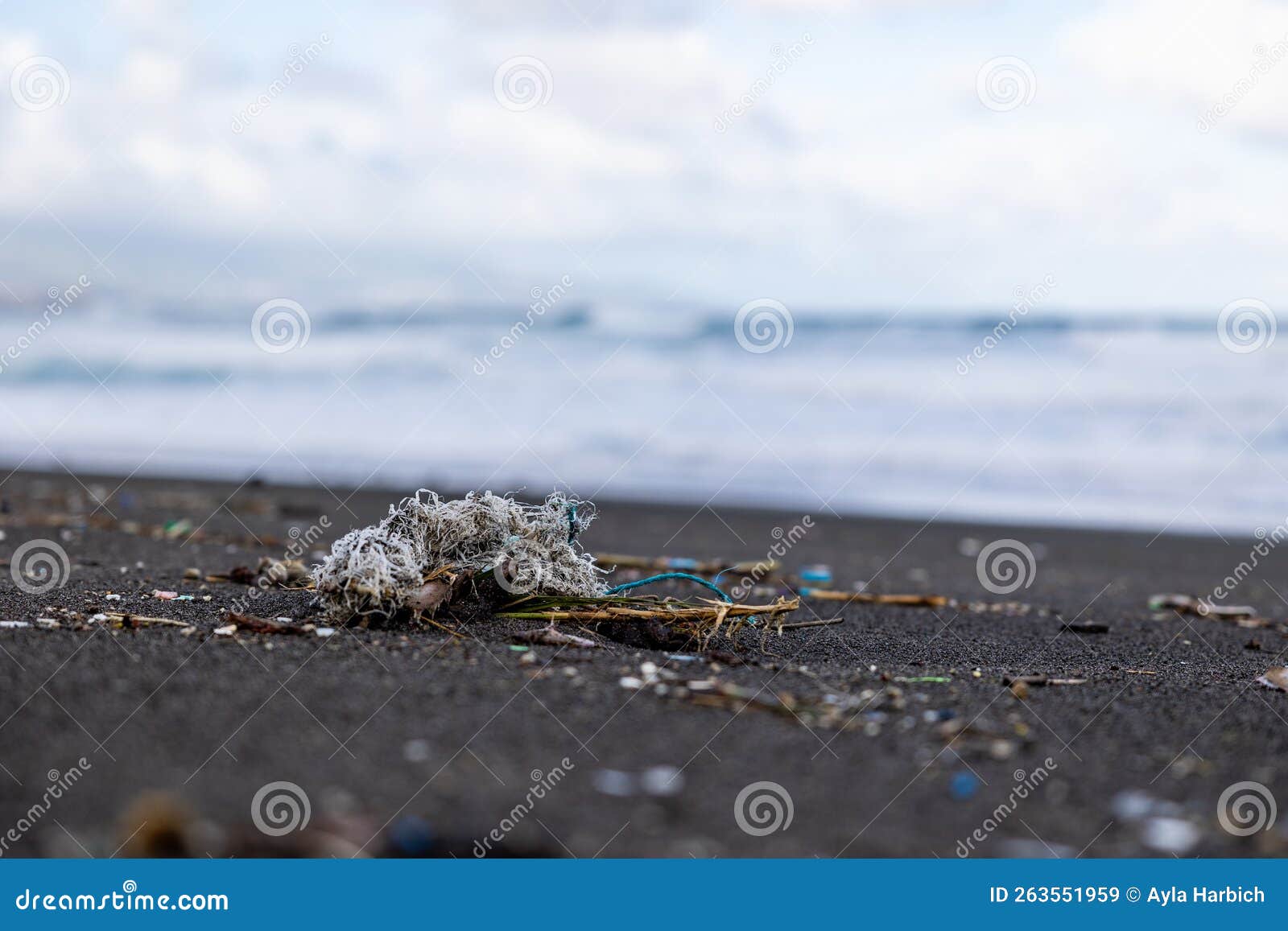 Trash in the Sand, Plastic Waste by the Ocean, Sad and Unsustainable ...